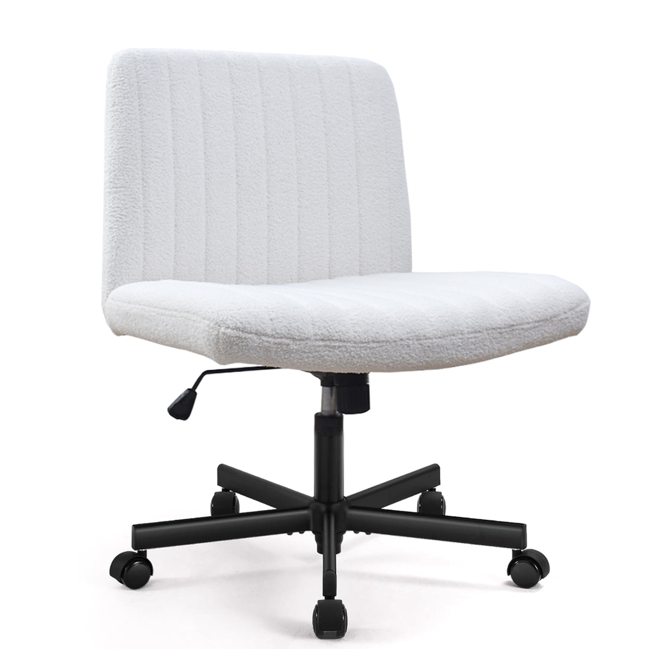 Miekor Furniture Cross Chair Plus Size Armless Swivel Home Office Chair ...
