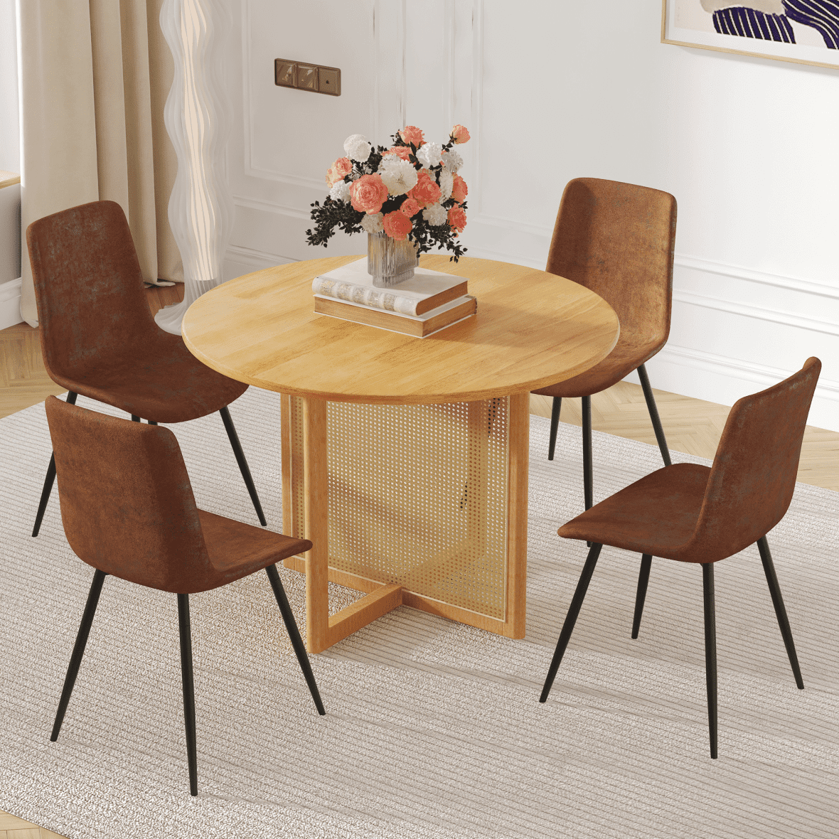 Miekor Furniture Dining Table and chairs set. A 42 inch diameter ...