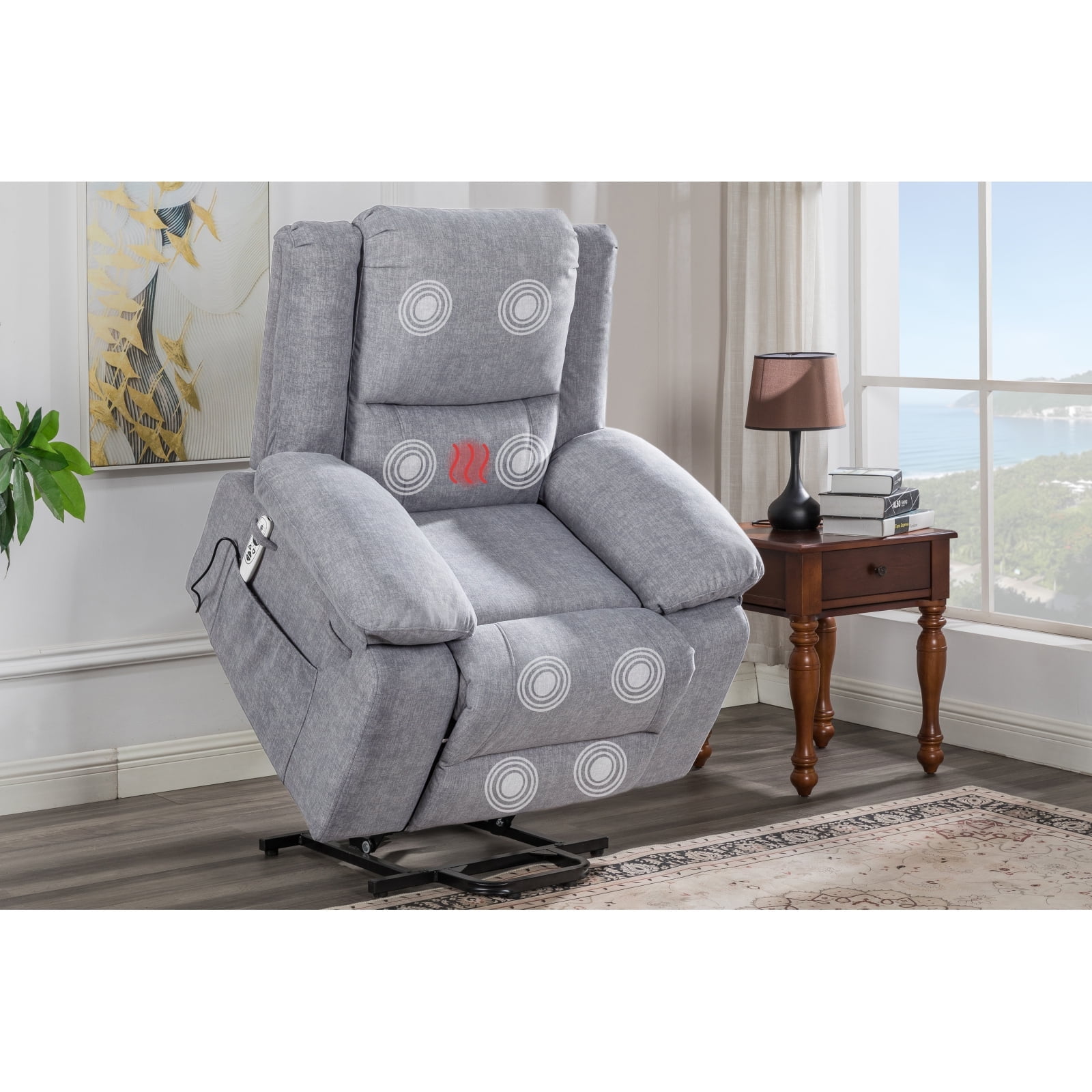 Miekor Furniture Electric Power Recliner Chair With Massage For Elderly ...