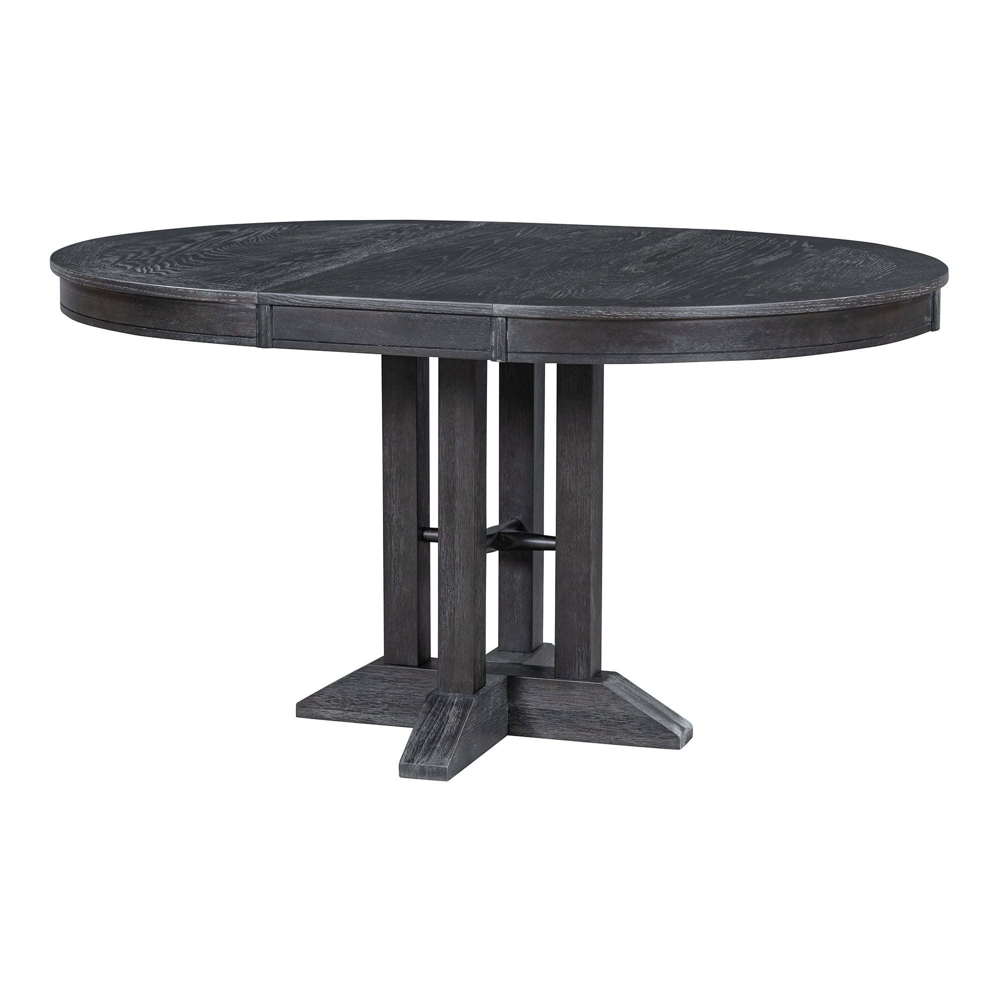 Miekor Furniture Farmhouse Dining Table Extendable Round Table for ...