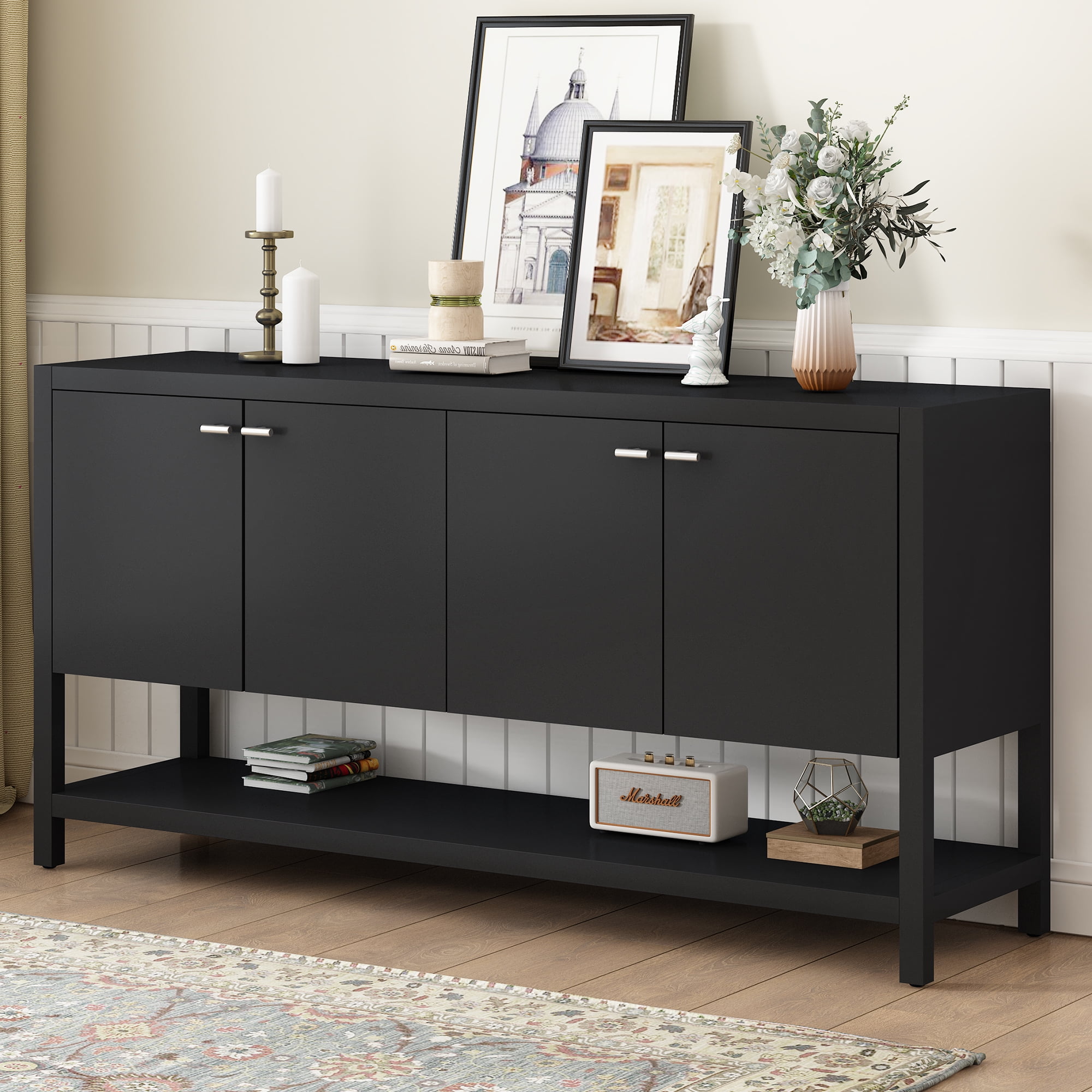 Miekor Furniture Functional Entryway Console Table with Ample Storage,Suitable for Study ...