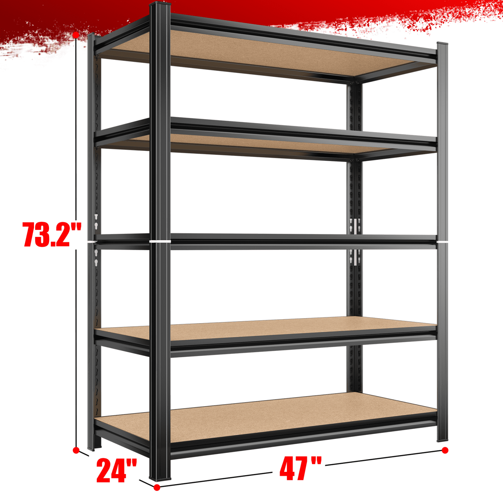 Miekor Furniture Garage Racking, Adjustable Heavy Duty Storage Racking ...