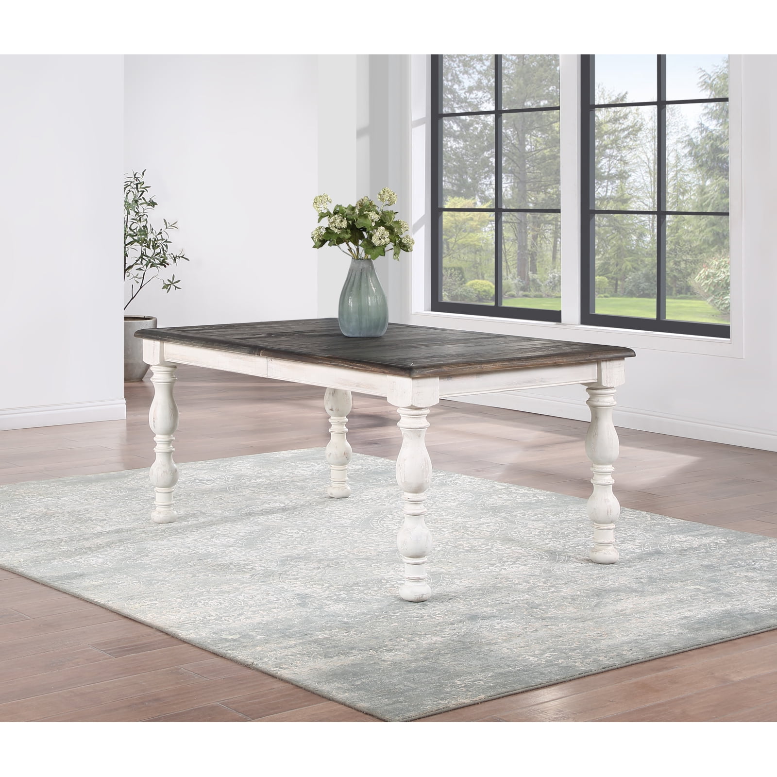 Miekor Furniture Heston - Dining Table - Dark Brown 14704 - Walmart.com