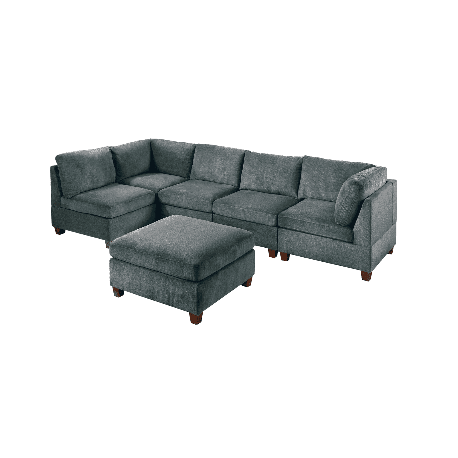 Miekor Furniture MODULAR SET - 6PC in Gray W5U007 - Walmart.com