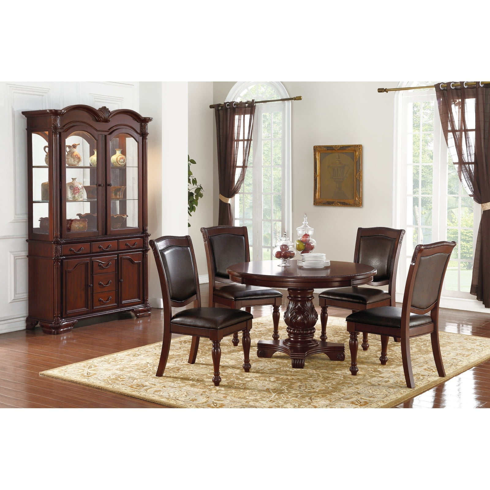 Miekor Furniture Majestic Classic Formal Dining Room Table And 4x Side ...