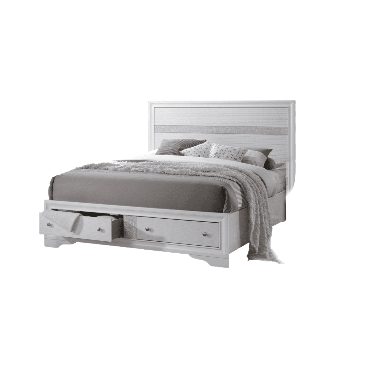 Miekor Furniture Matrix Traditional Style Full Size Storage Bed made ...