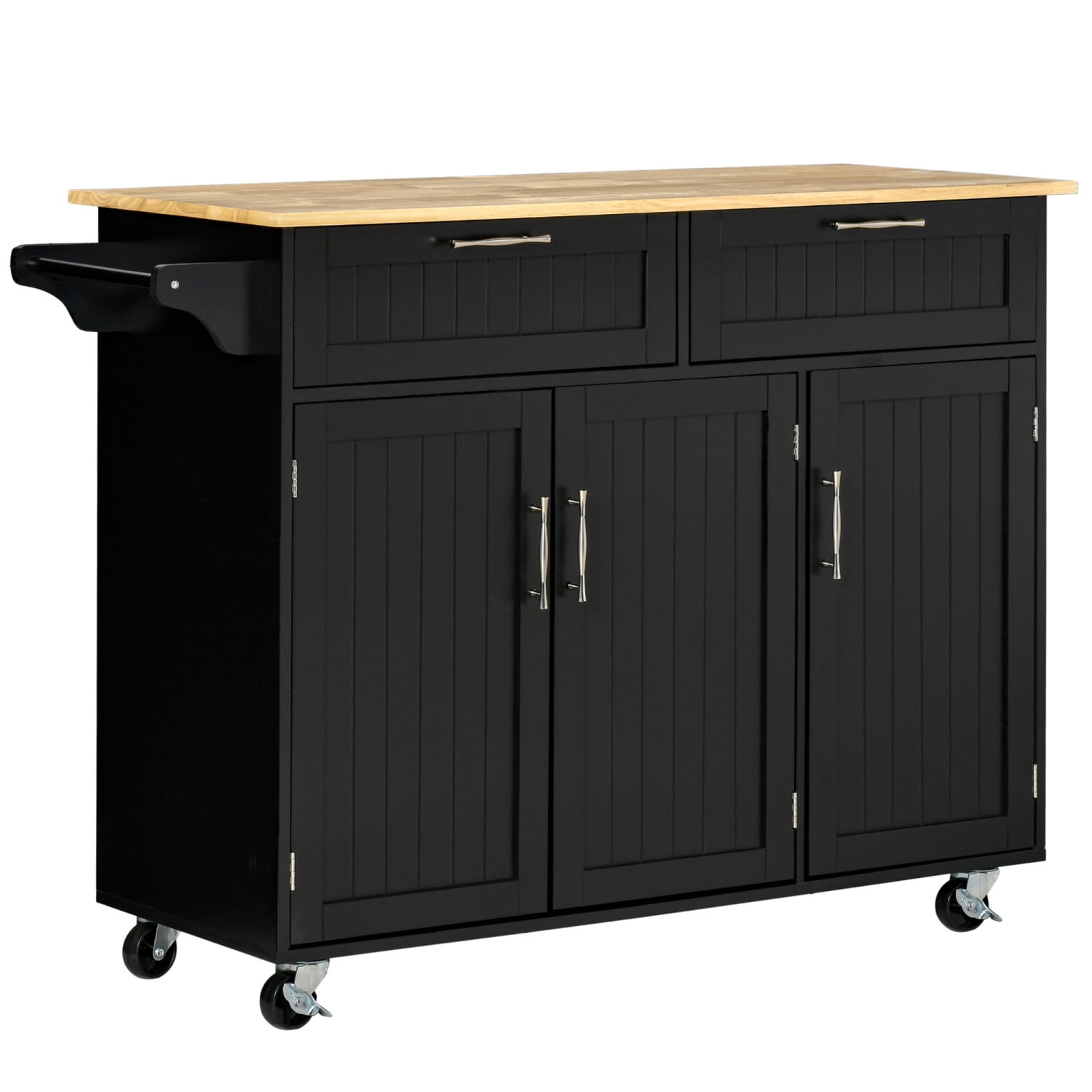 Miekor Furniture Mobile Kitchen Island with Storage, Kitchen Cart with ...