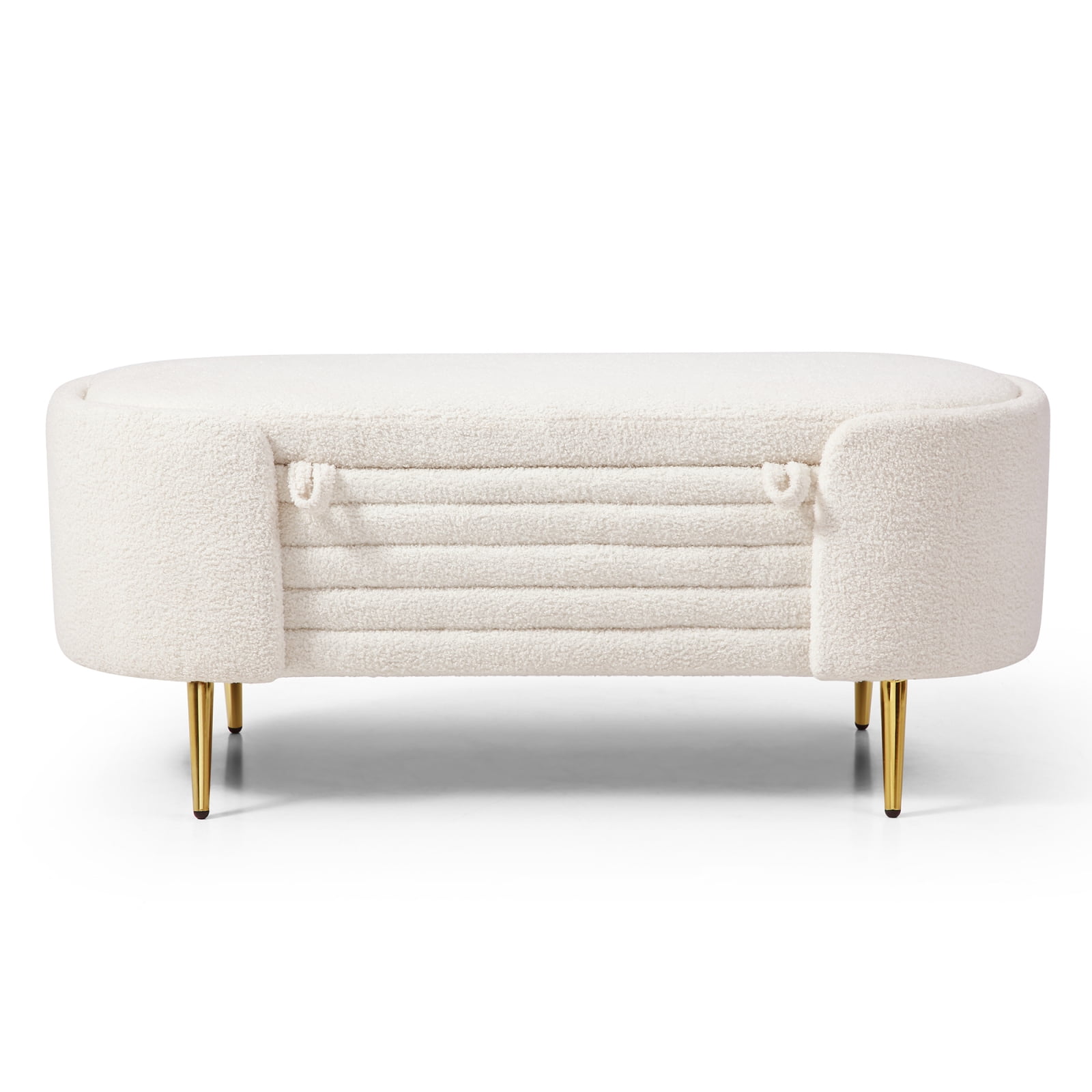 Miekor Furniture Modern End Of Bed Bench With Storage Upholstered