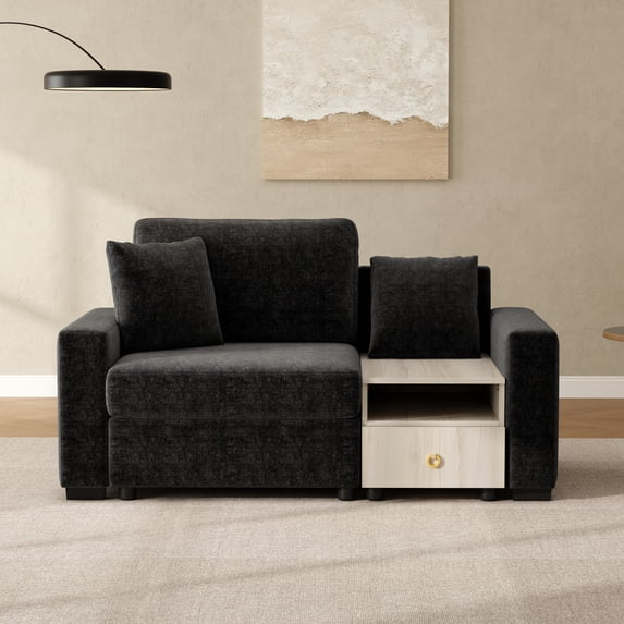 Miekor Furniture Modern Sofa Couch 63.2" Modular Sofa Upholstered Sofa ...