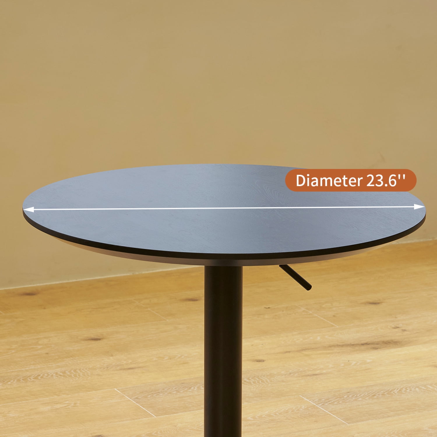 Miekor Furniture Movable Adjustable Bar Table Pub Table 360 Swivel ...