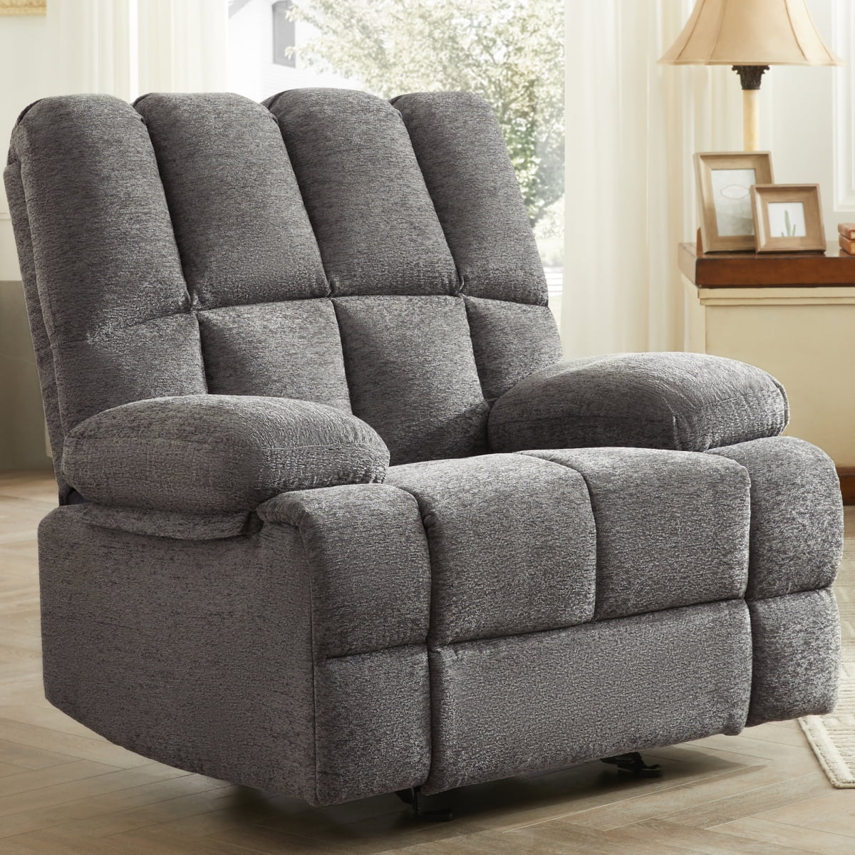 Miekor Furniture Oversize Rocker Recliner Chair for Adults, Extra Wide ...