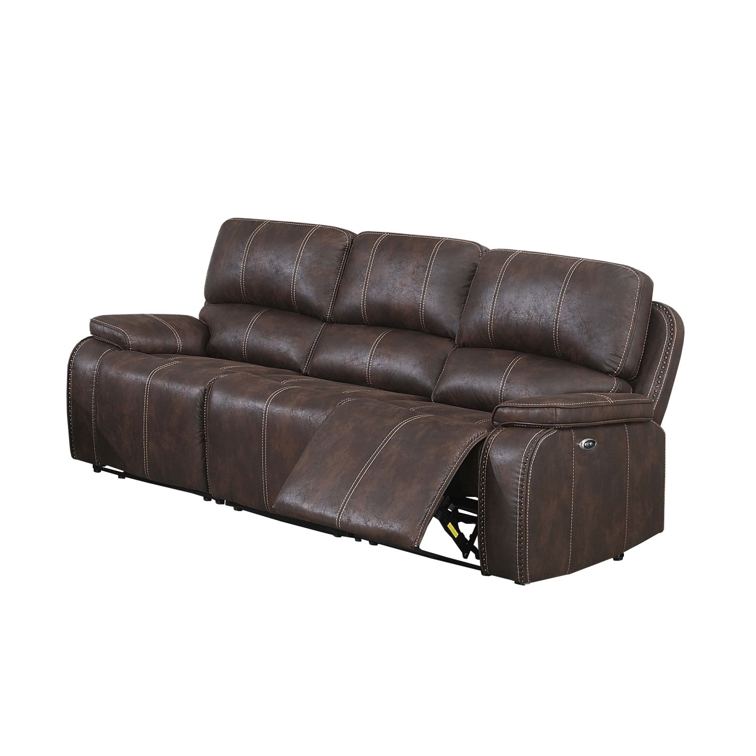 Miekor Furniture POWER SOFA in Chocolate 48874 - Walmart.com