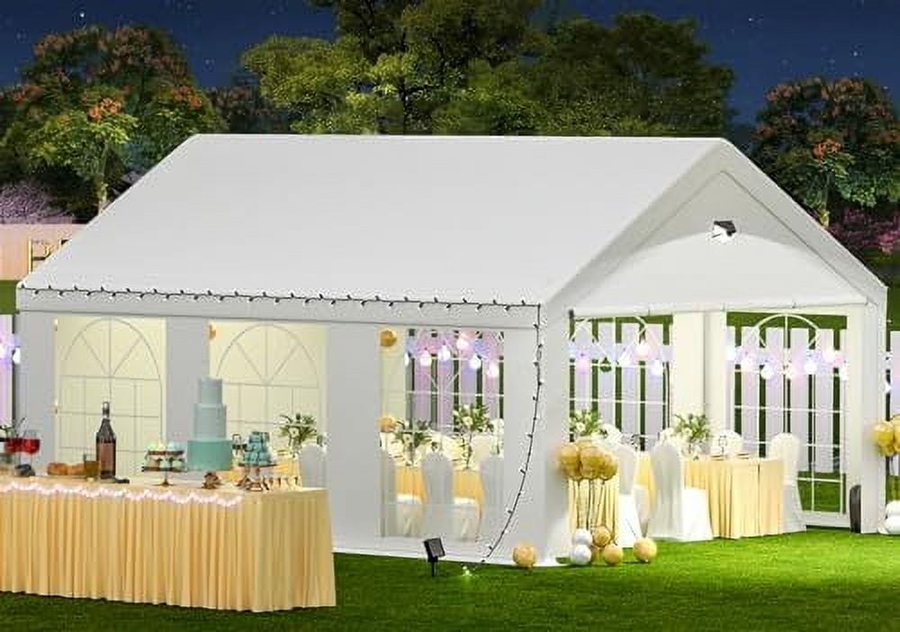 Miekor Furniture Party Tent- 10x20FT Heavy Duty Canopy Tent with ...