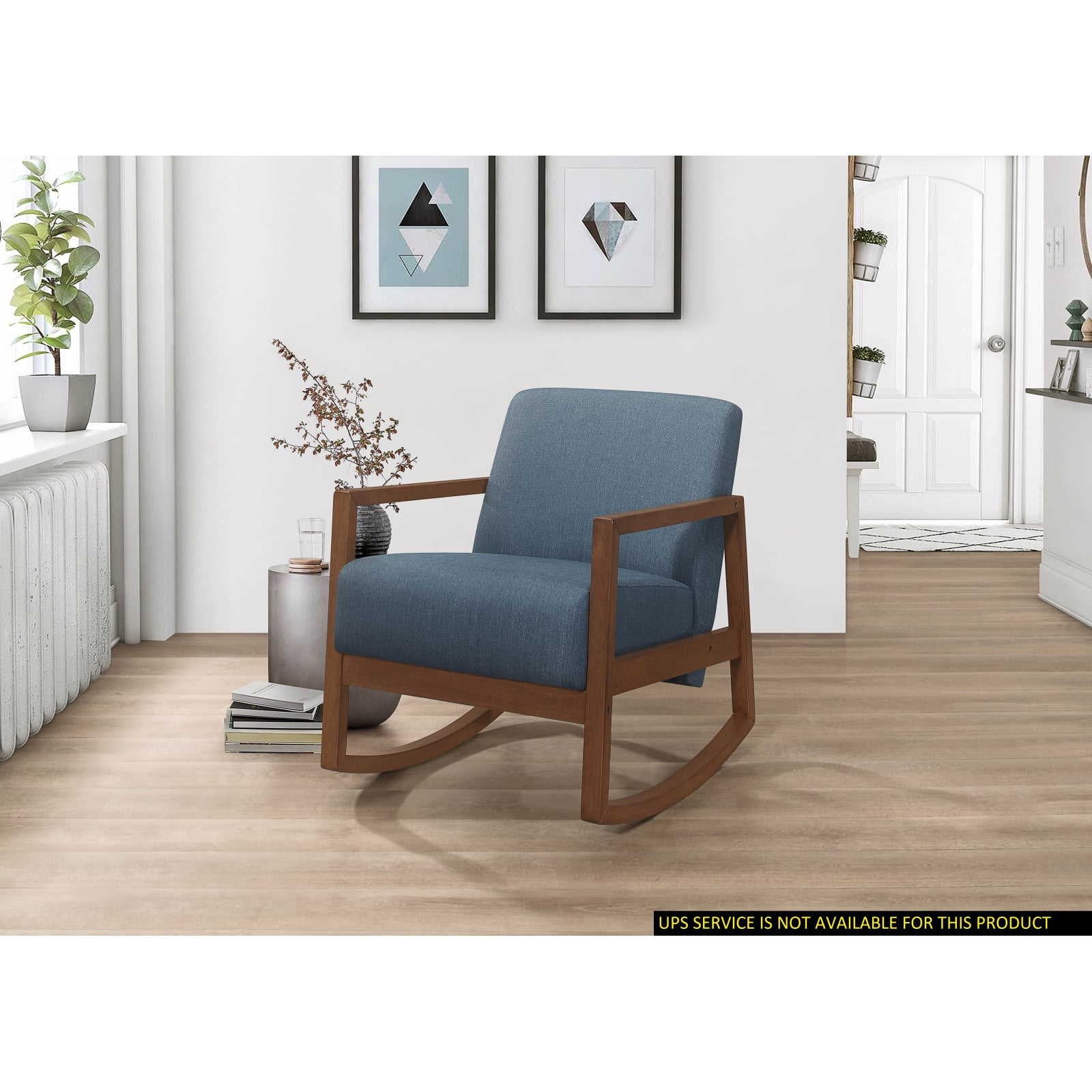 Miekor Furniture Rocker Accent Chair Modern Living Room Plush Cushion ...