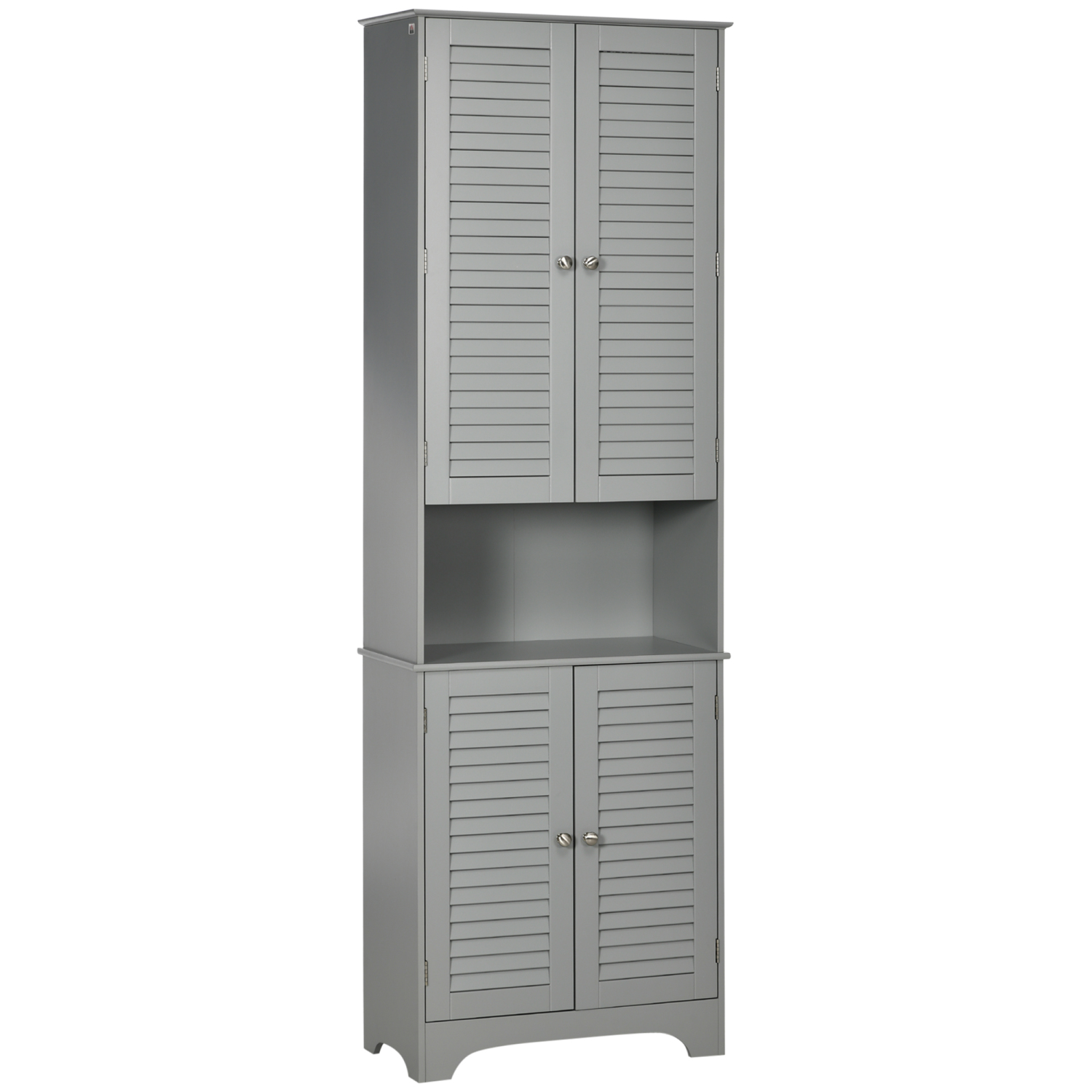 Miekor Furniture Tall Narrow Bathroom Storage Cabinet with Doors and ...