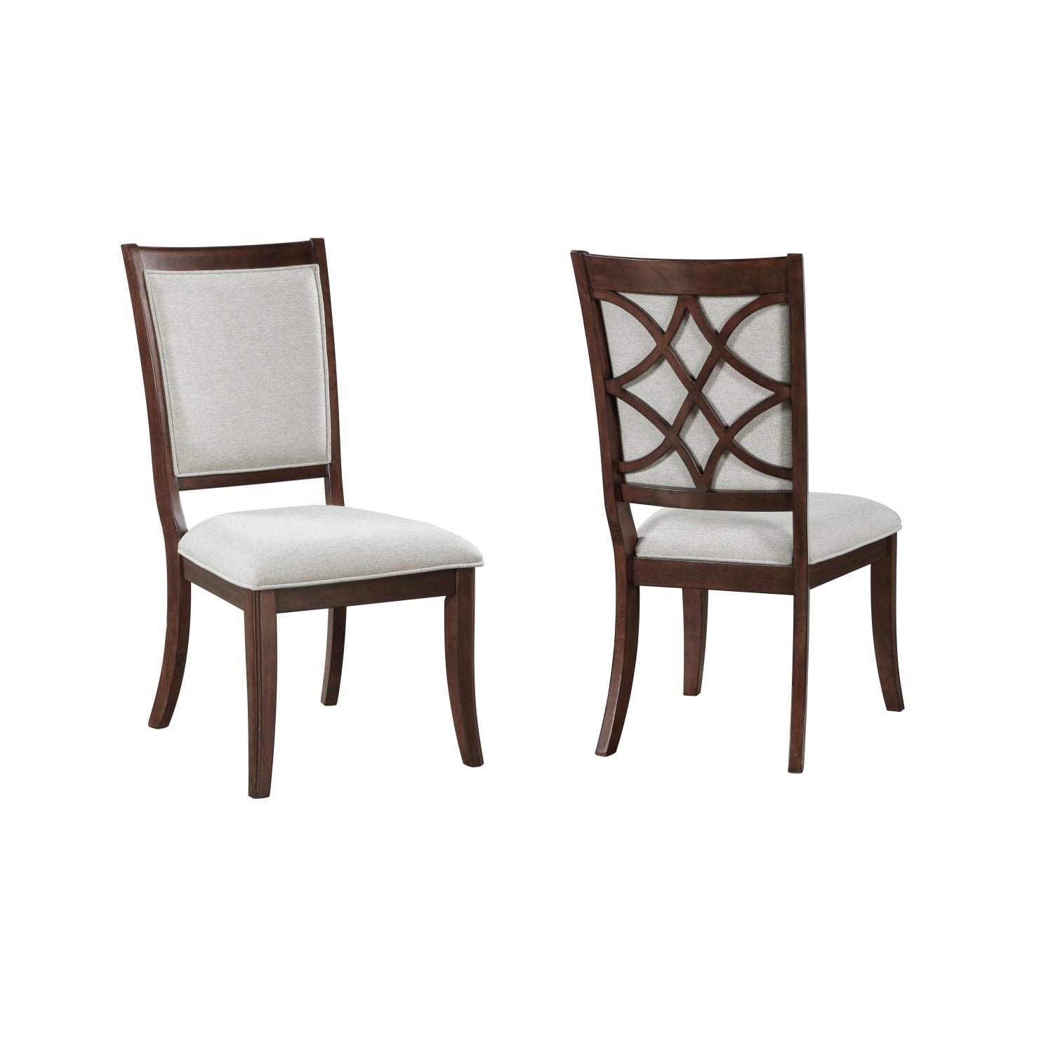 Miekor Furniture Traditional Dining Side Chairs Set of 2pc, Cherry ...