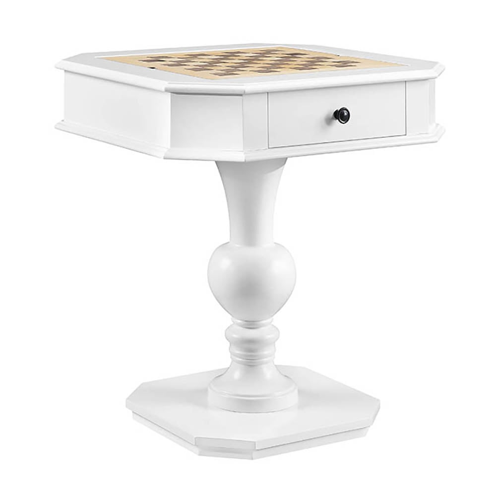 Miekor Furniture White Game Table with 2-drawer 9209 - Walmart.com