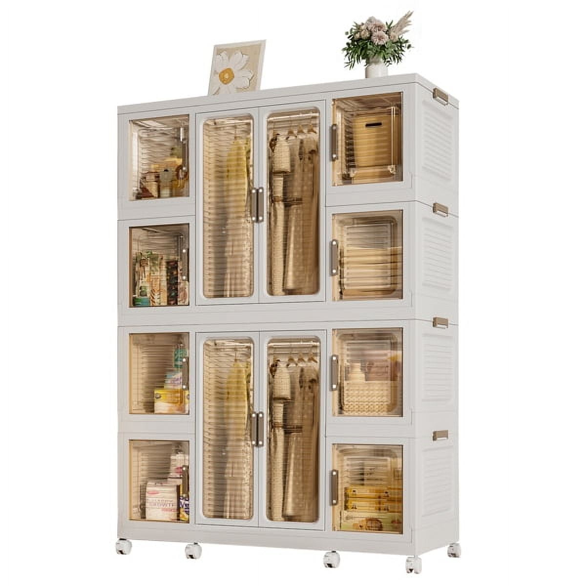 Miekor Portable Wardrobe Closet Storage Organizer for Clothes,Clothes ...