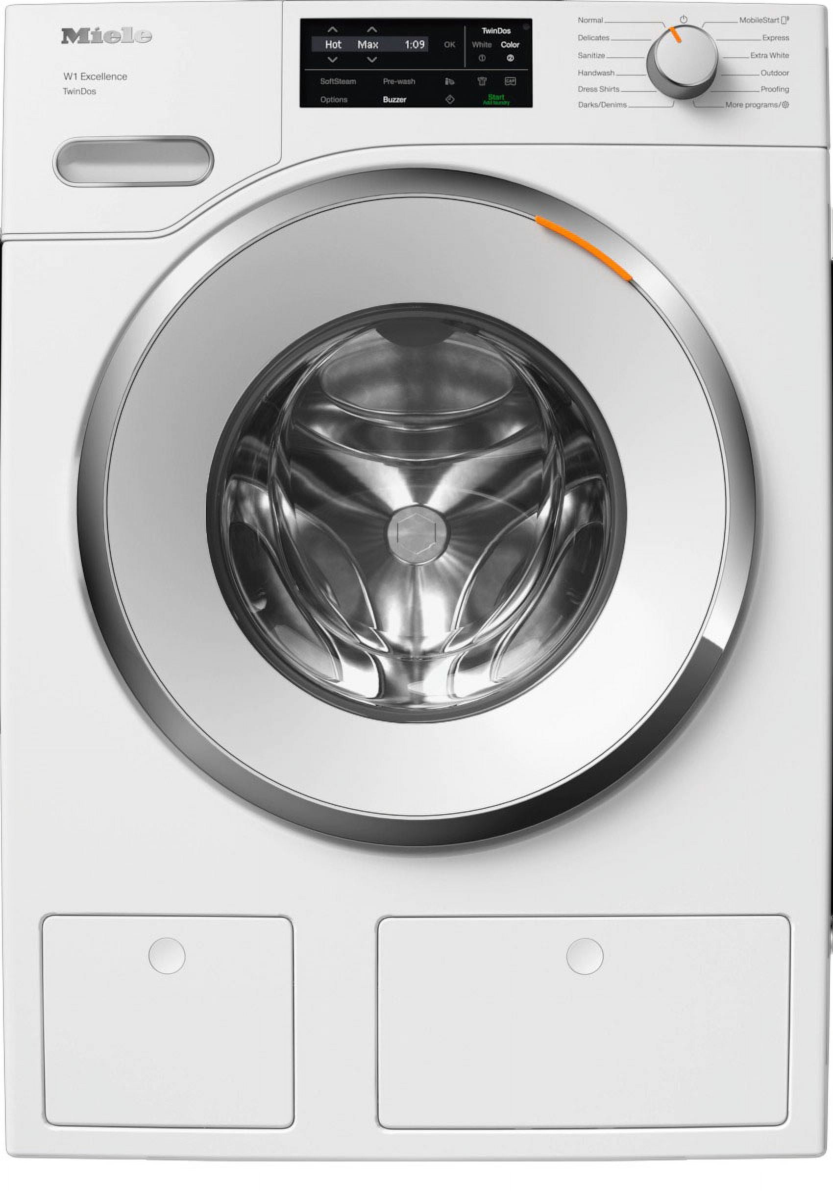 Miele W1 Front-Loading Washer WXF660 WCS with TwinDos Automatic ...