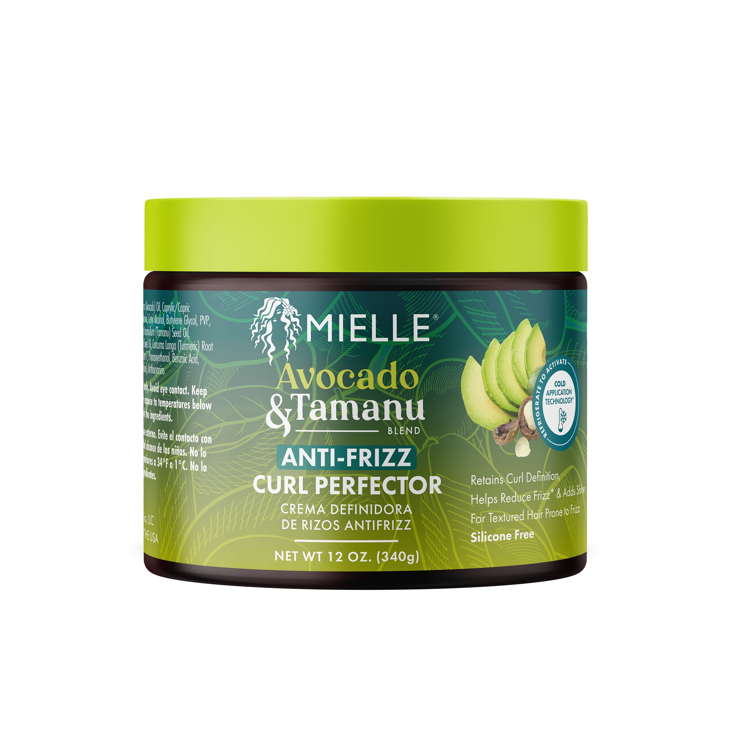 Mielle Organics Avocado & Tamanu Anti-Frizz Curl Perfector Cream 12 oz ...