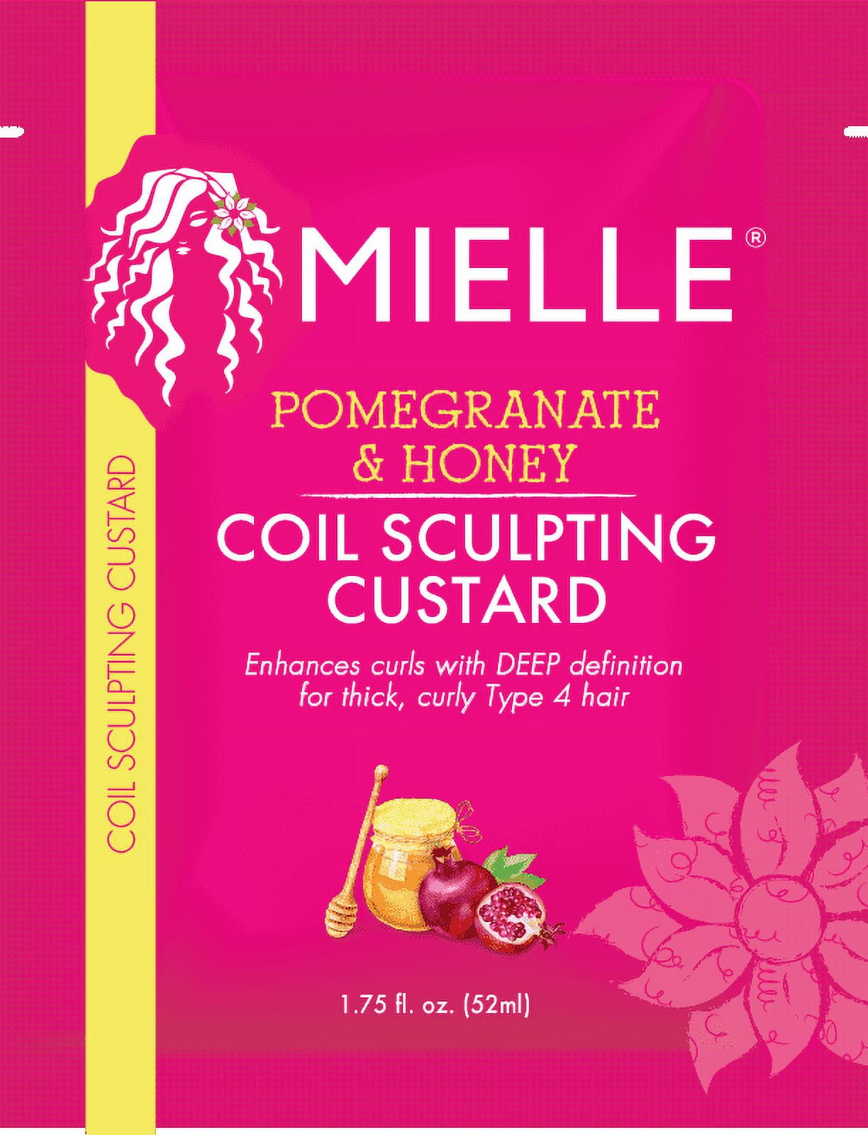 Mielle Pomegranate & Honey Coil Sculpting Custard with Coconut, 1.75 fl ...