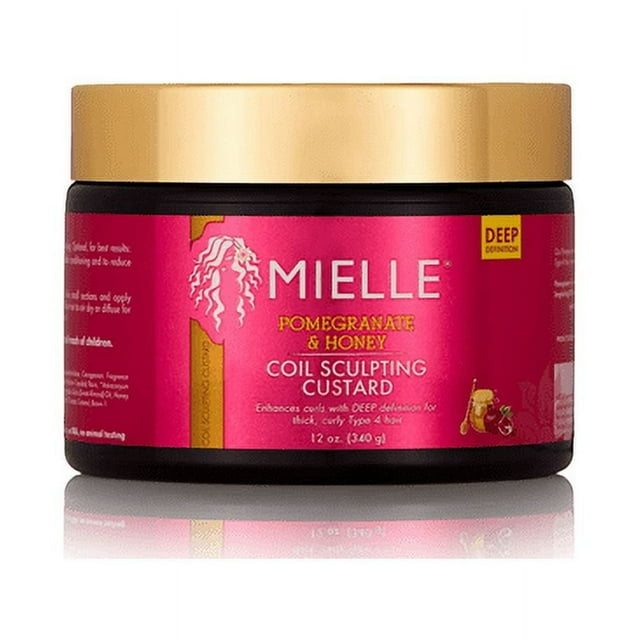 Mielle Organics Pomegranate & Honey Curl Sculpting Custard 12 oz, Curly Hair - Walmart.com