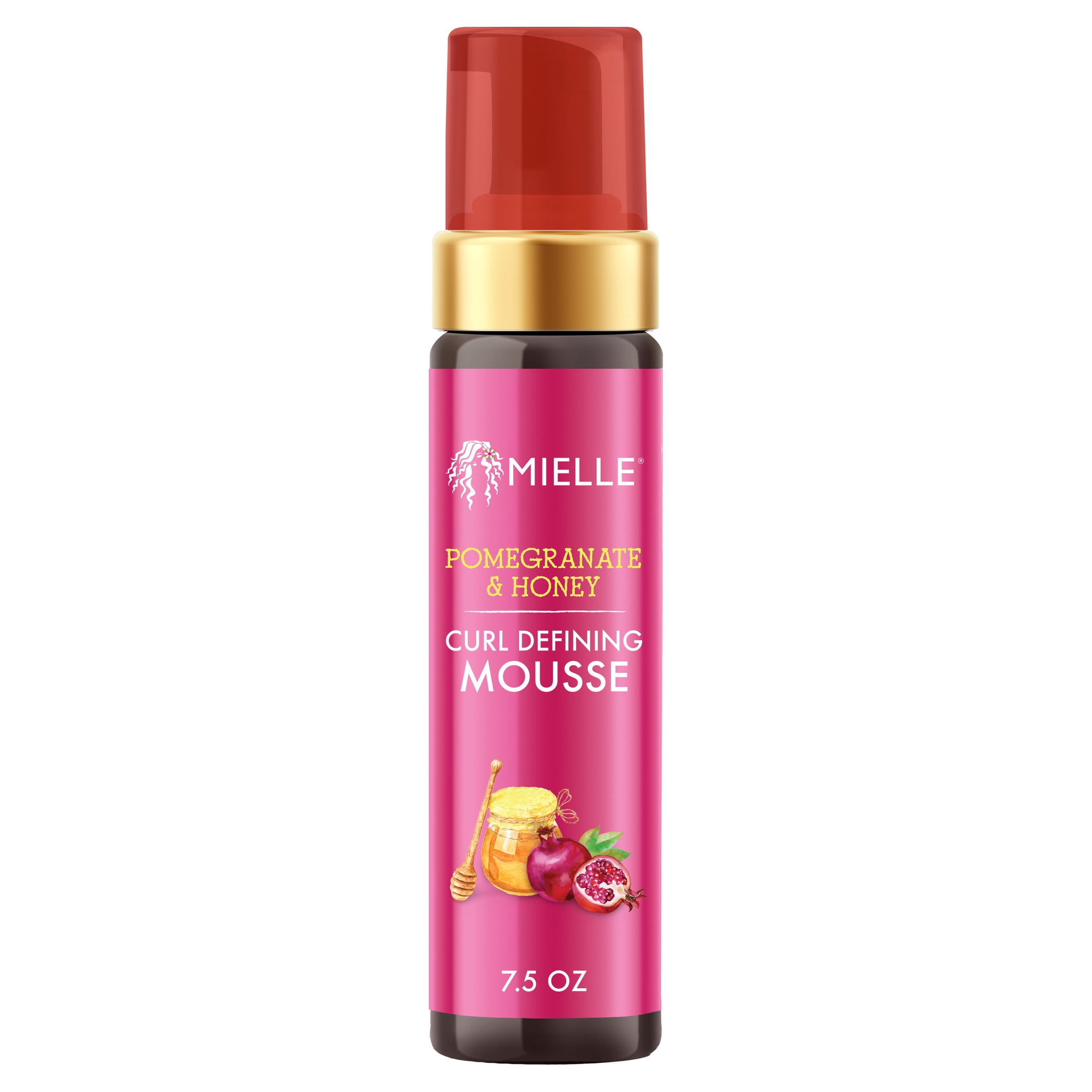 MIELLE Pomegranate & Honey Curl Defining Mousse, Sulfate-Free Hold, 7 ...