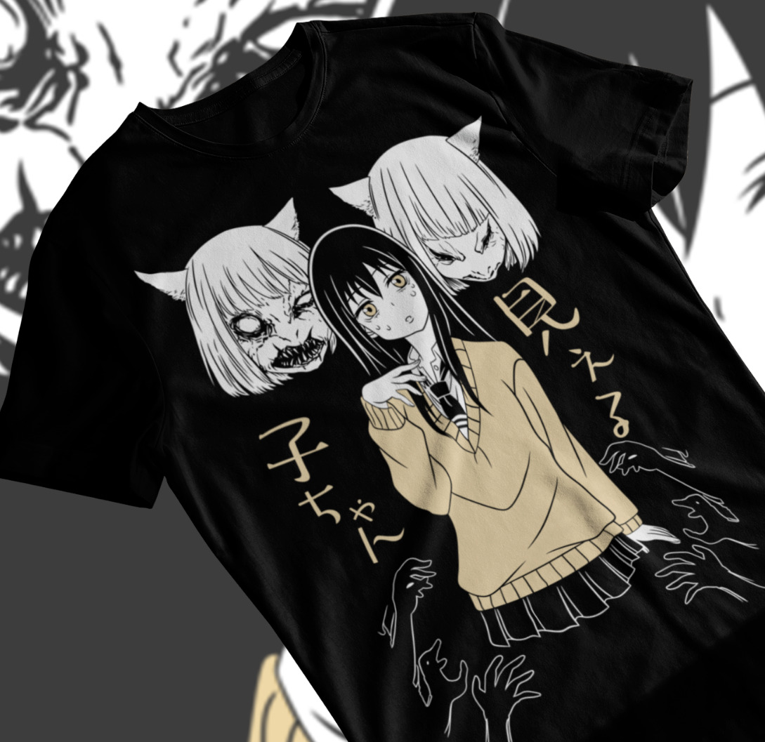 Mieruko Chan Anime Shirt Mieruko Chan Slice Of Horror Manga Tshirt ...
