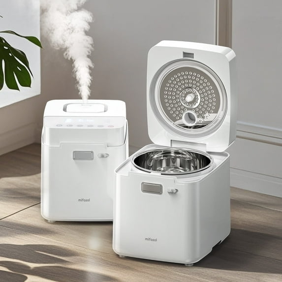 Mifasol Stainless Steel Humidifier, 3.3L/0.87Gal Steam Humidifier Large ...