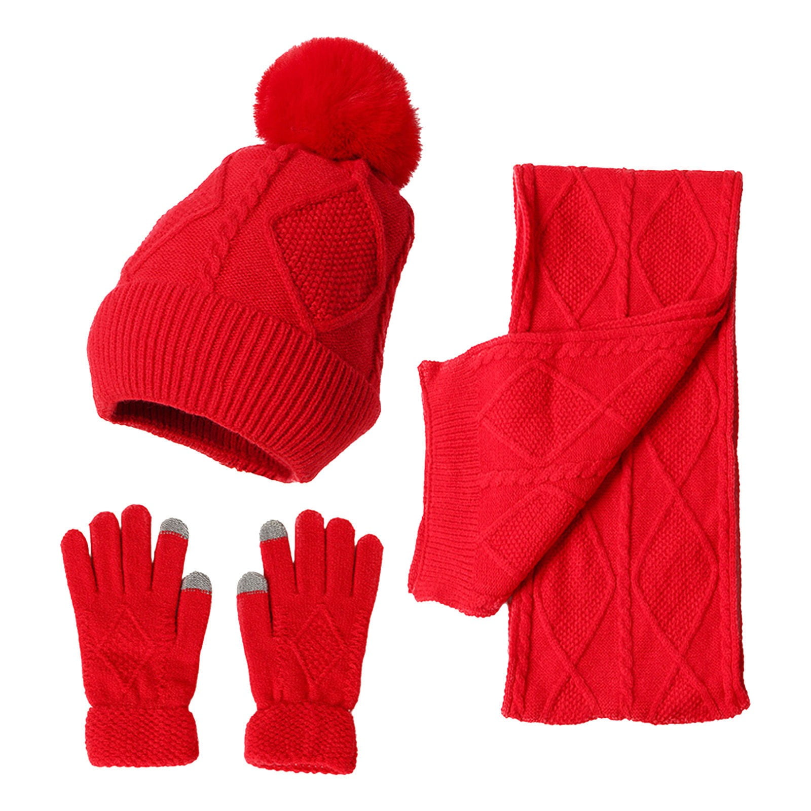 Mifelio Hat and Scarf Set for Women, Women&Men Autumn Winter Warm Cute ...