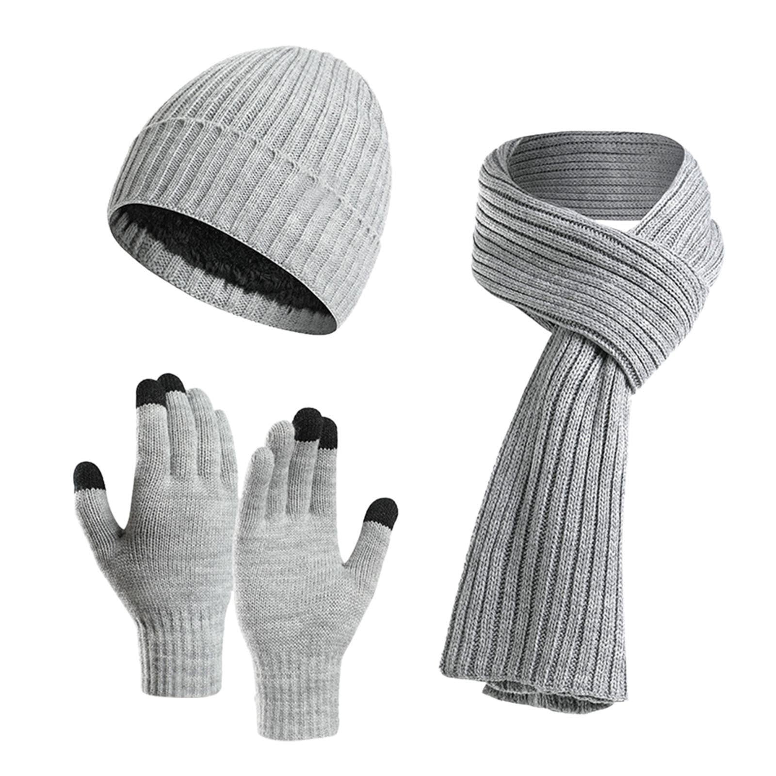 Mifelio Hat and Scarf Set for Women, Women&Men Autumn and Winter Warm ...