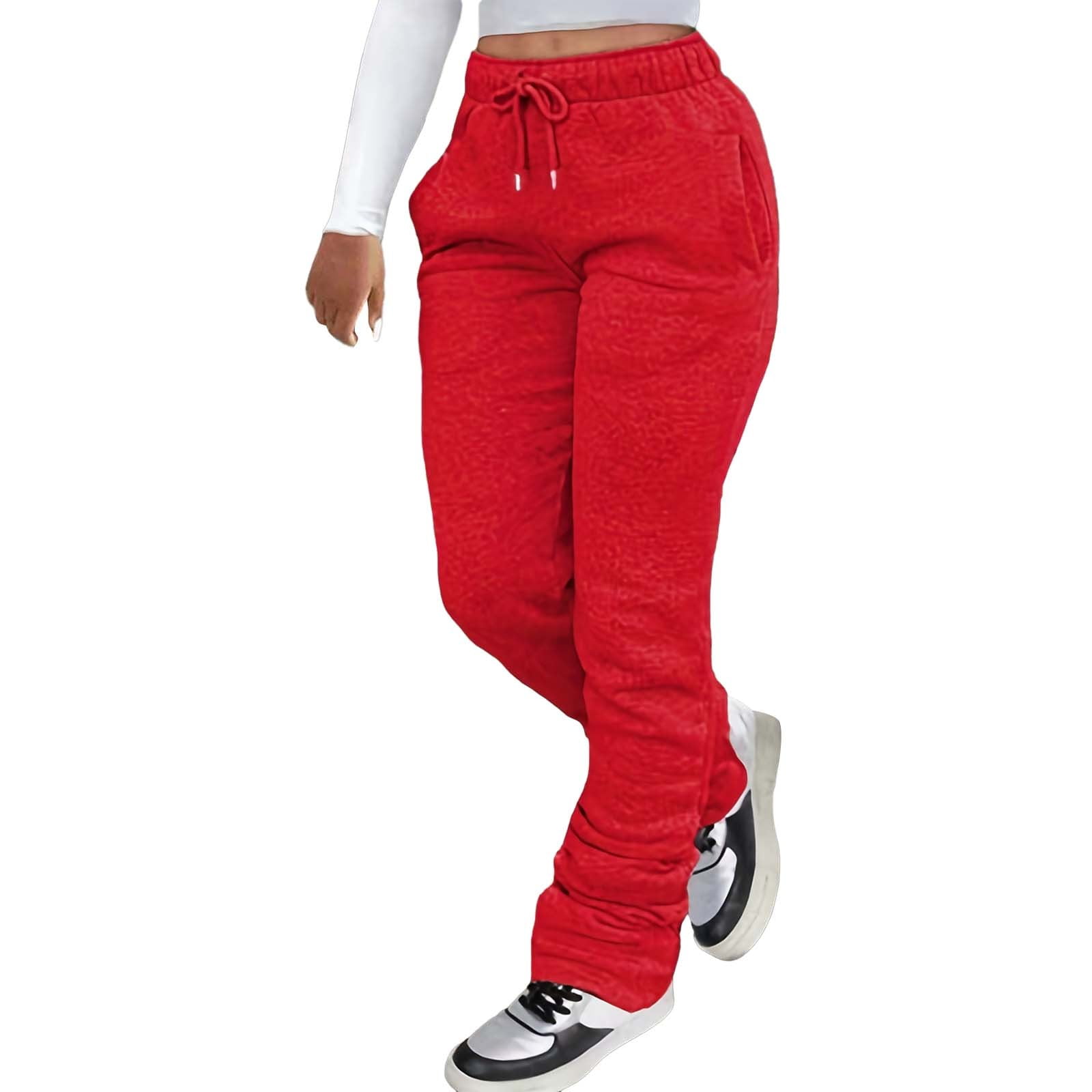 Mifelio Pants for Women Sweat Pants for Womens Yoga Pants with Pockets ...