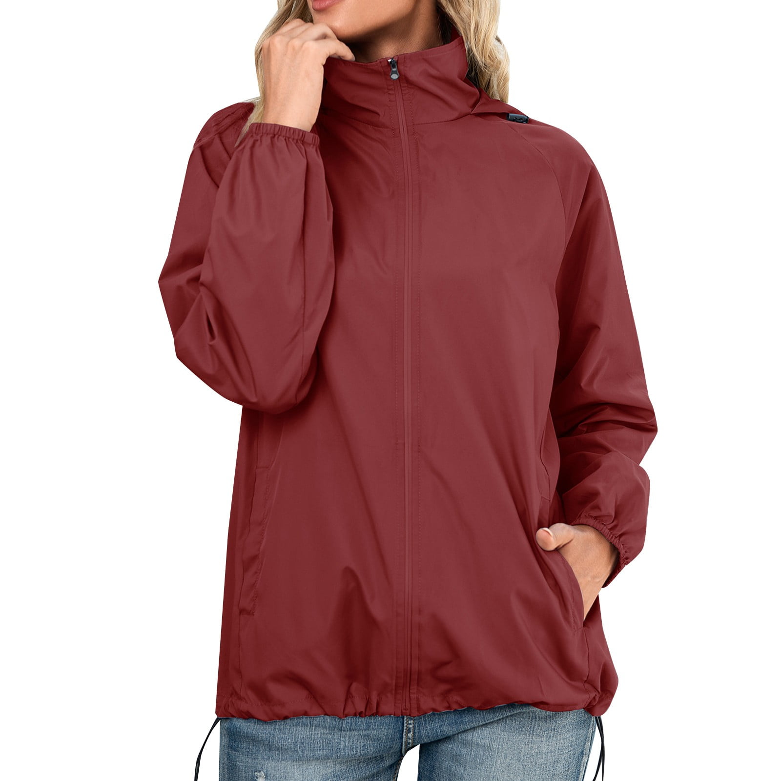 Mifelio Rain Jacket Women, Women's Outdoor Sports Mountaineering ...