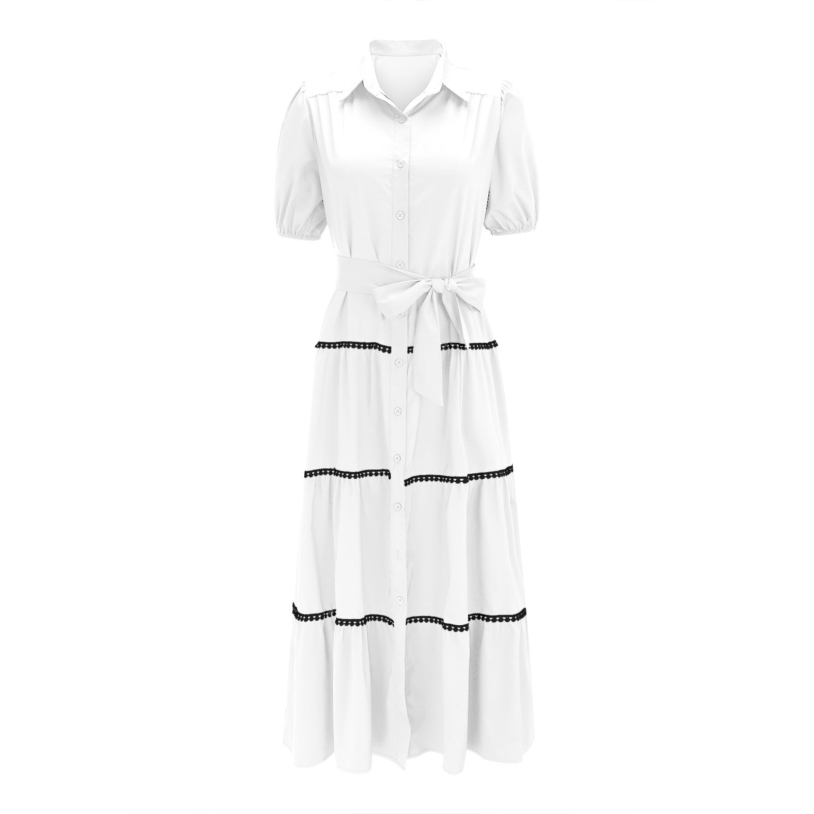 Mifelio Spring Summer Dresses For Women 2024 Womens Summer Button Down