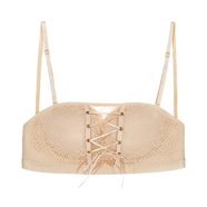 YouLoveIt Women's Bandeau Bra Lace Chest Wrap Floral Lace Tube Top Bra ...