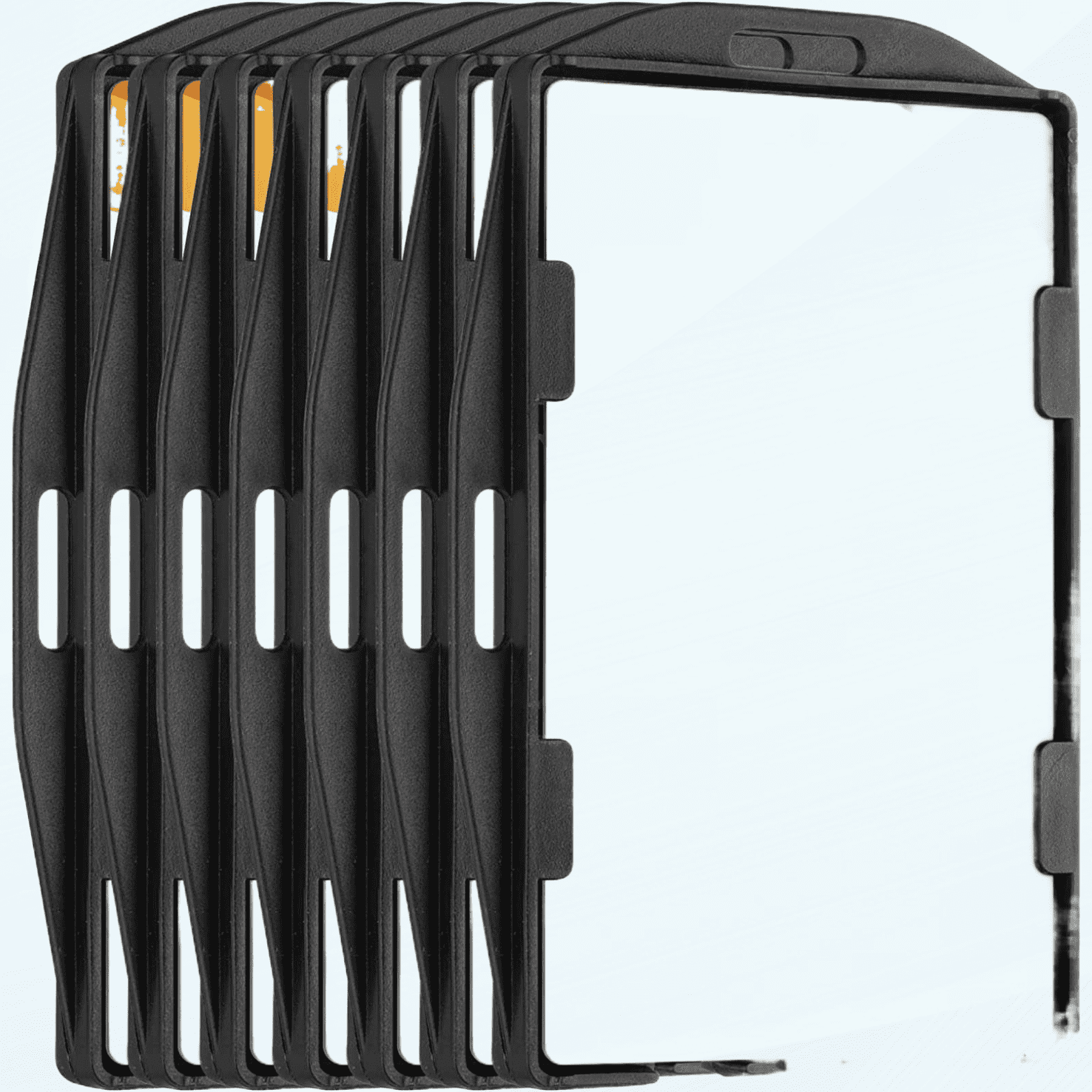 Mifflin Rigid ID Name Badge Holders (Black, Vertical 3.45x2.1 inch, 50 ...