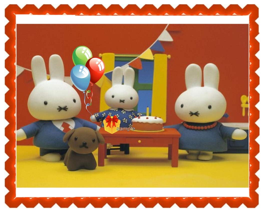 Miffy & Friends Edible Cake Topper Party Edible Cake Image Decoration ...