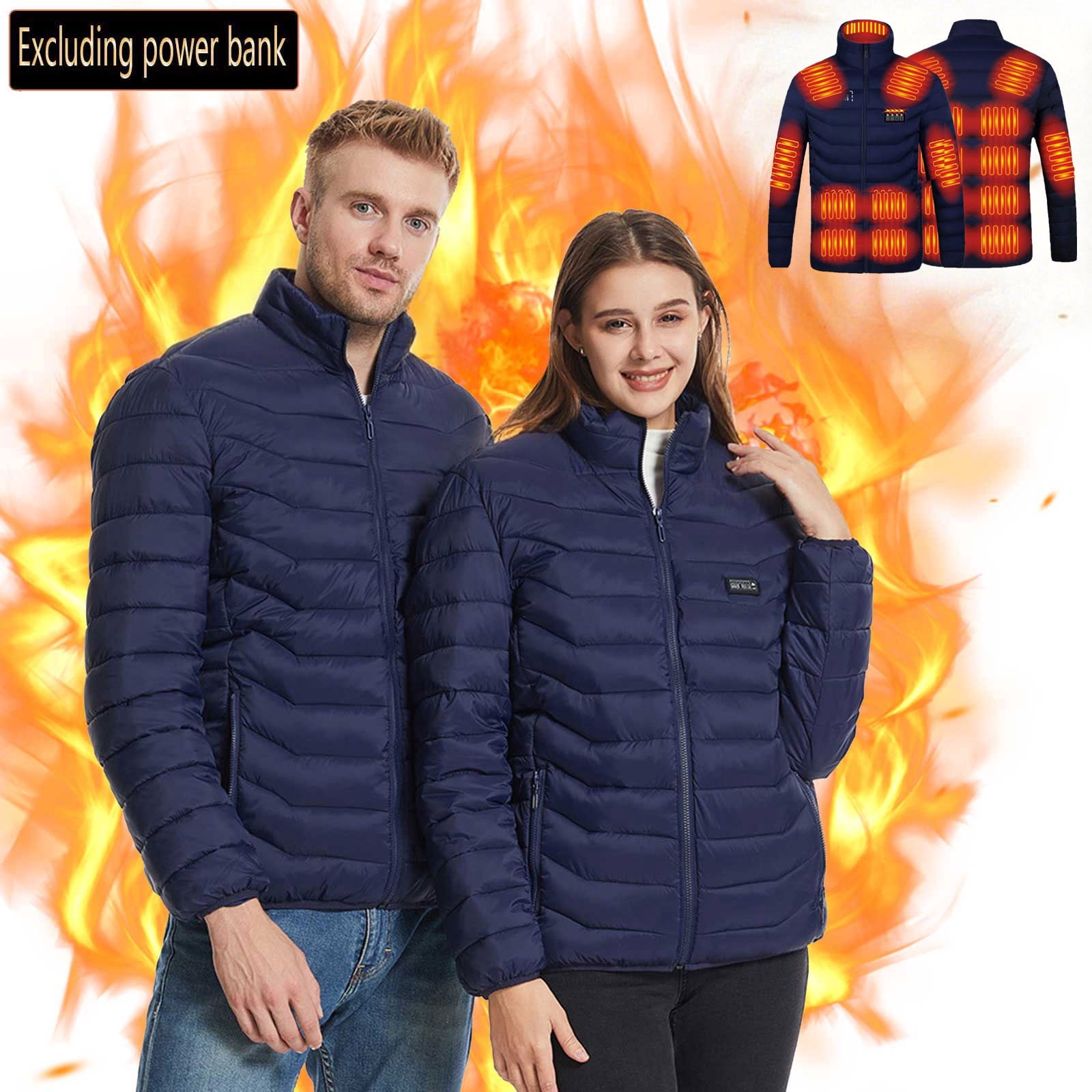 Mifsaly Mens Womens Heated Jacket 21 Heating Zones 4 Heat Levels Zip up ...