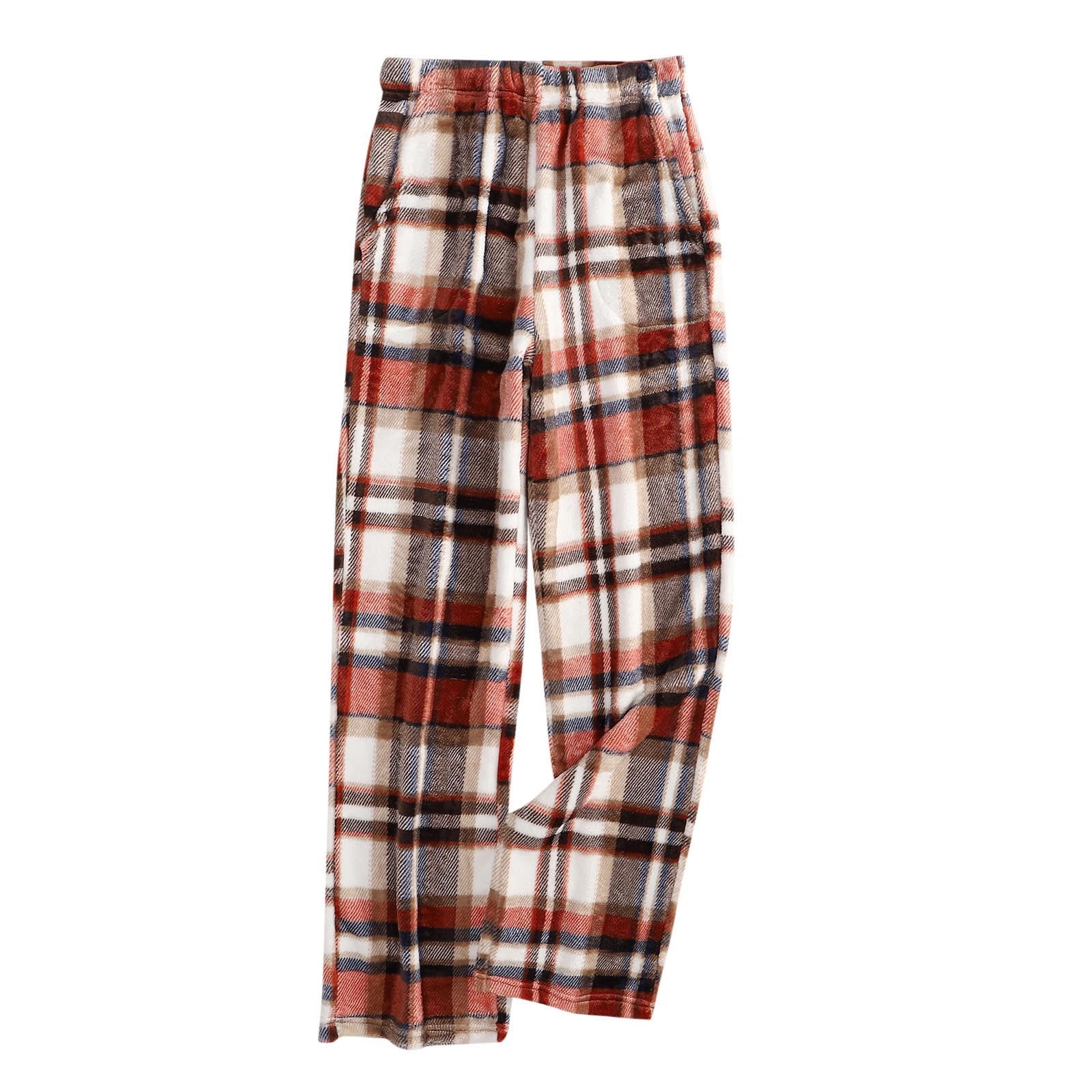 Mifsaly Womens Flannel Pajama Pants Thicken Warm Fuzzy Sleep Pant Cute ...