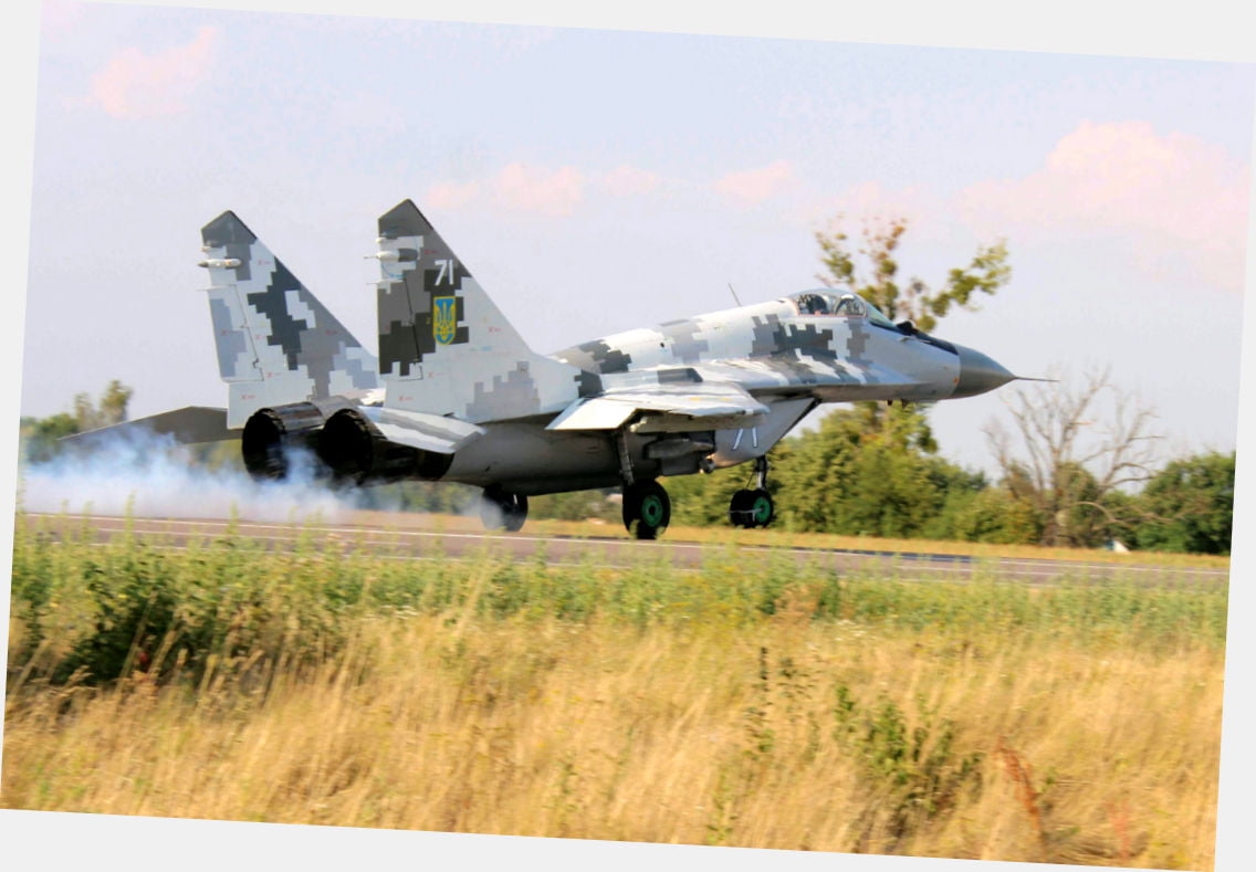 Mig 29 Fighter Jet Poster 24"x36" 24x36 Takeoff Multi-Color Square ...