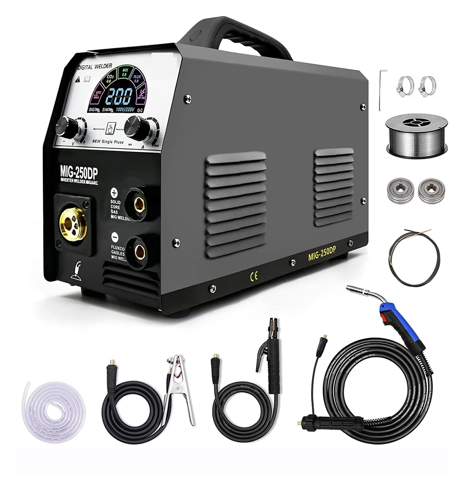 Mig Welders Pulse,Mig Aluminum Gas Gasless Mig,4 In 1 Semi-automatic ...