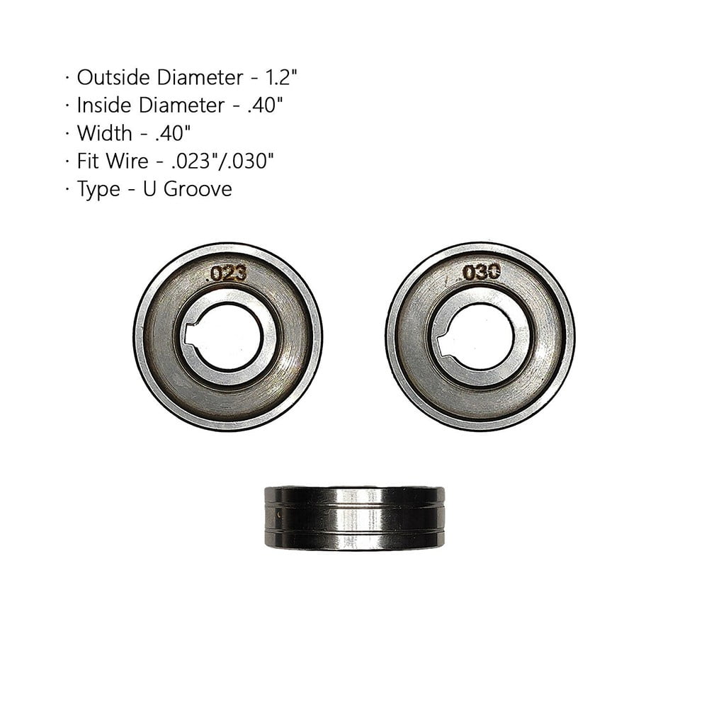 Mig Welding Wire Feeding Roll V U Knurl Groove Drive Roll .023 .030 ...