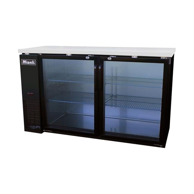 Migali 60.8 in. 15.8 cu. ft. Competitor Series Refrigerated Back Bar ...