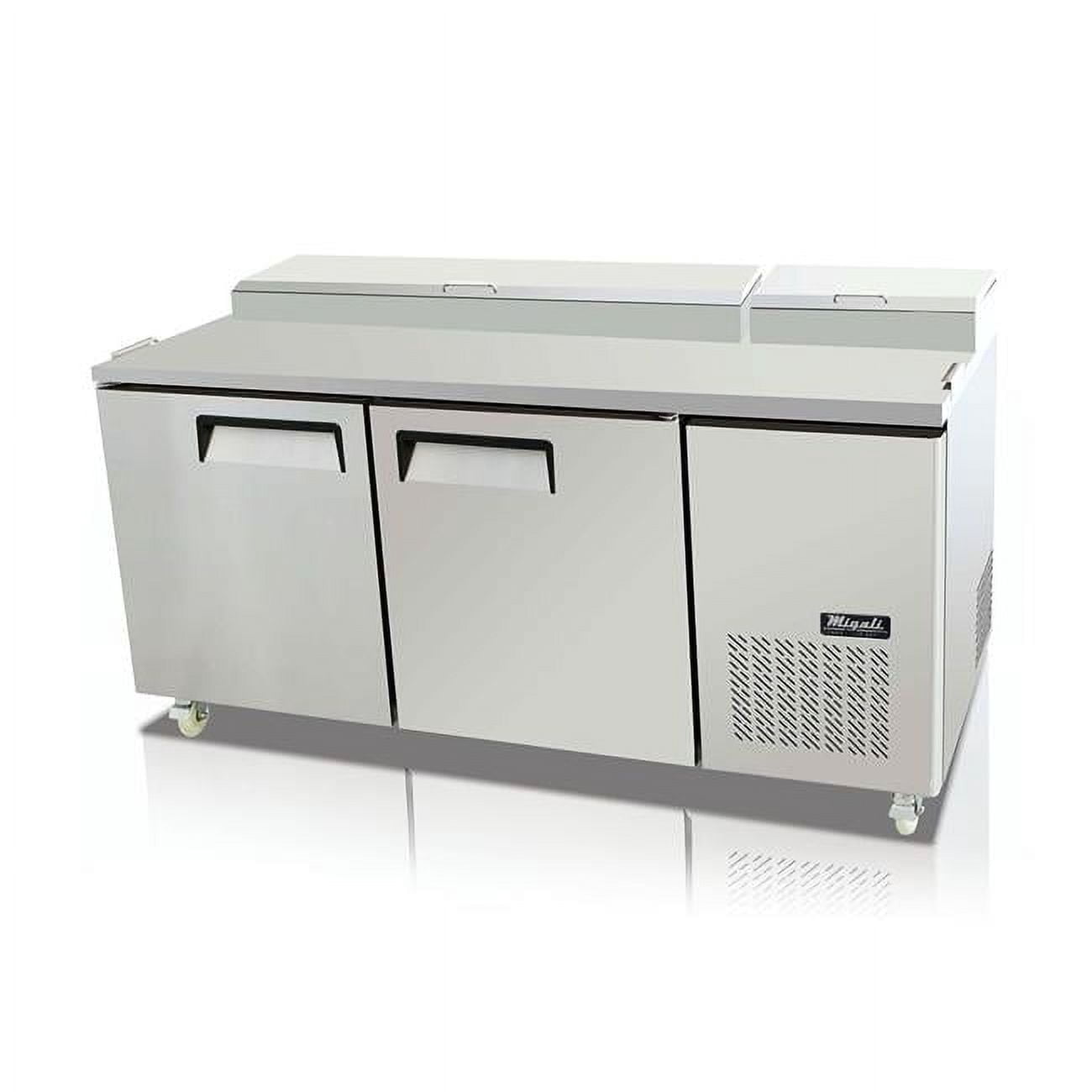 67" 2 Door Pizza Prep Refrigerator (pans not included) - Walmart.com
