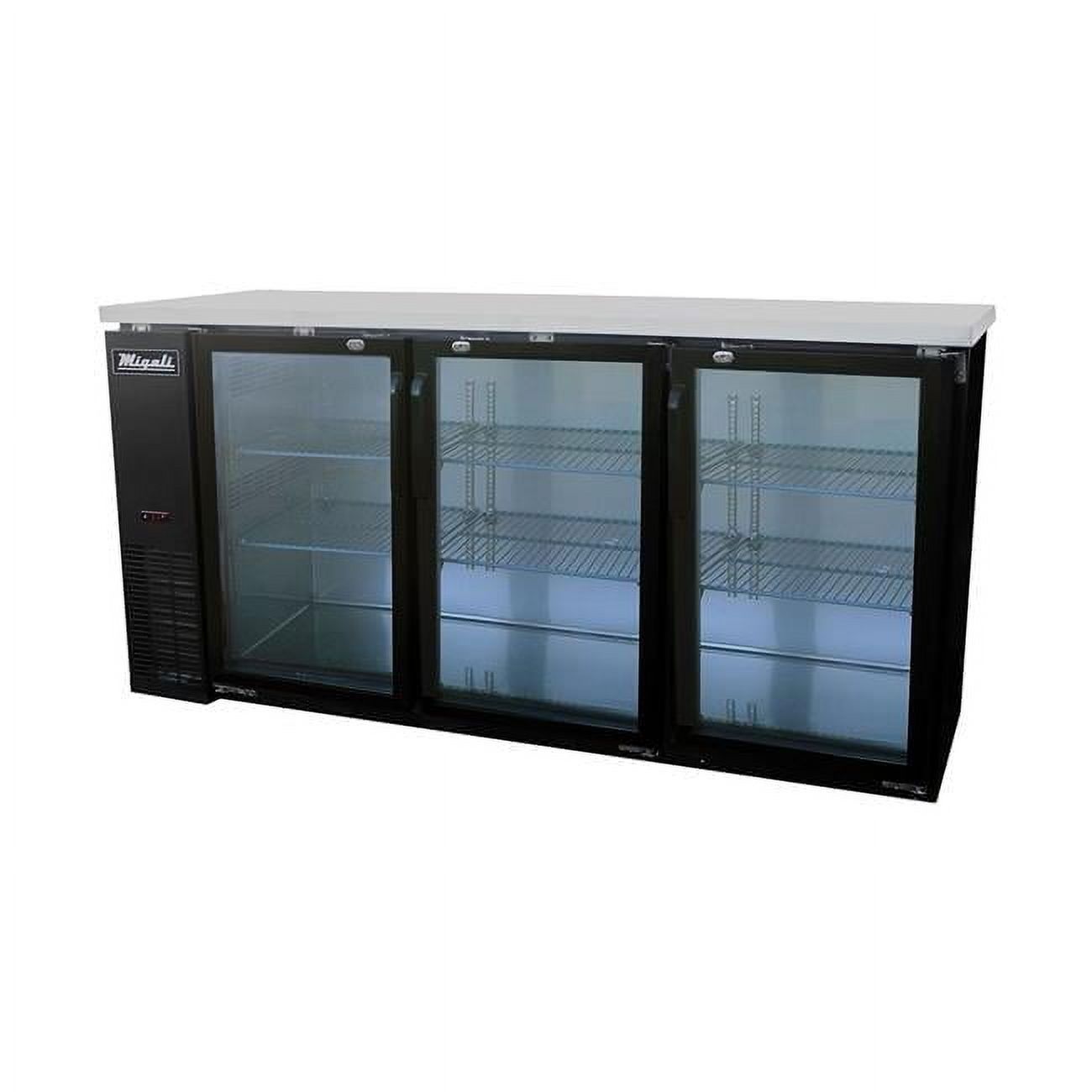 Migali C-BB72G-HC 72.8 in. 19.6 cu. ft. Competitor Series Refrigerated ...