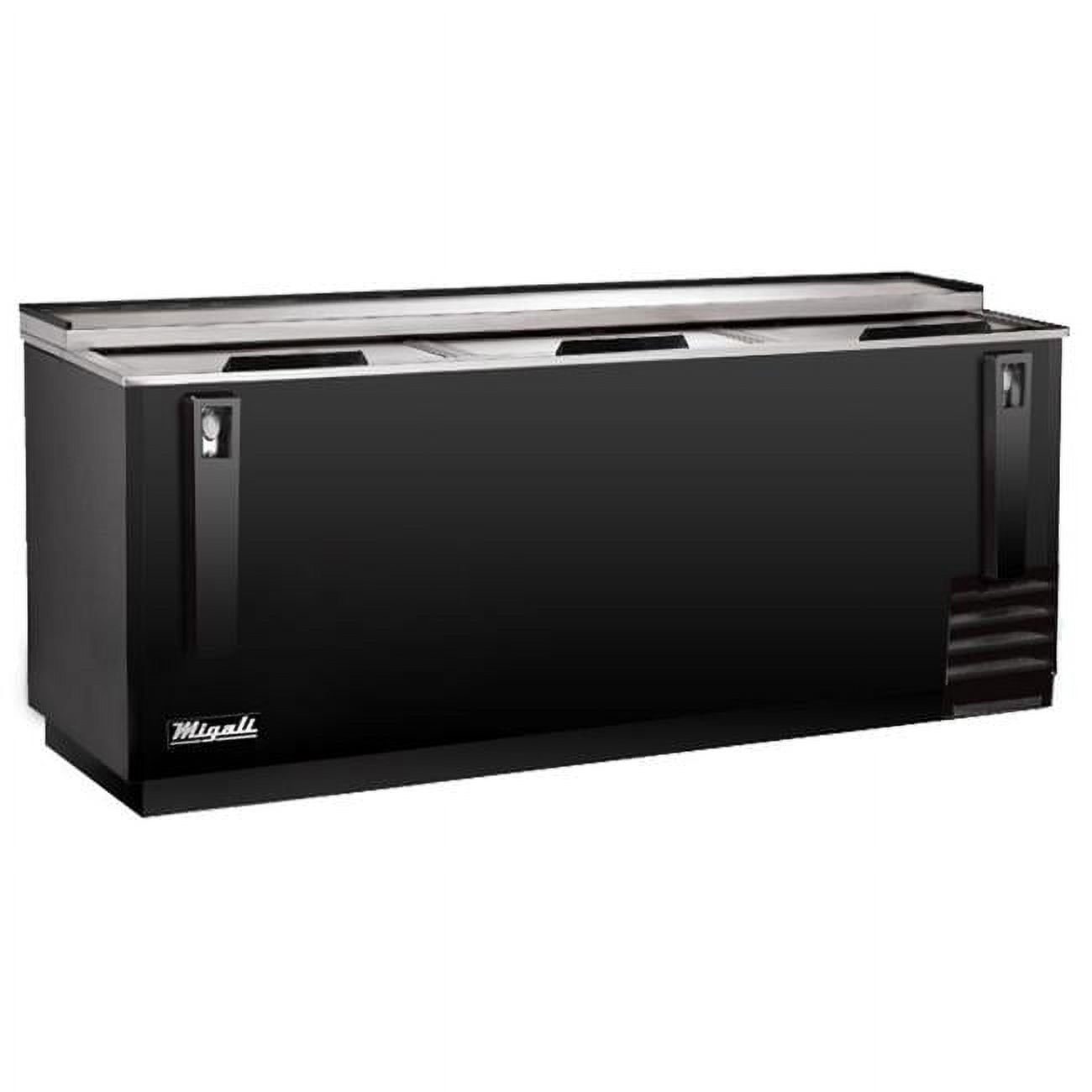 Migali 95 in. 19.6 cu. ft. Competitor Series Bottle Cooler 3 Sliding ...