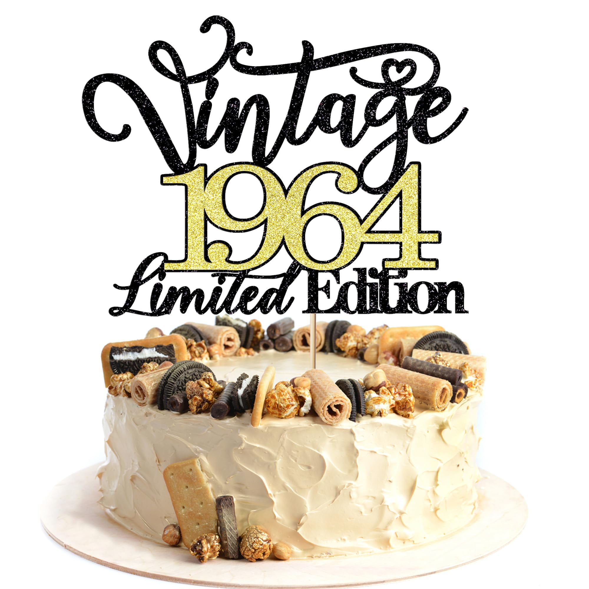 Migeaks Legend Since 1964 Cake Topper 60th Birthday Happy Birthday Cake