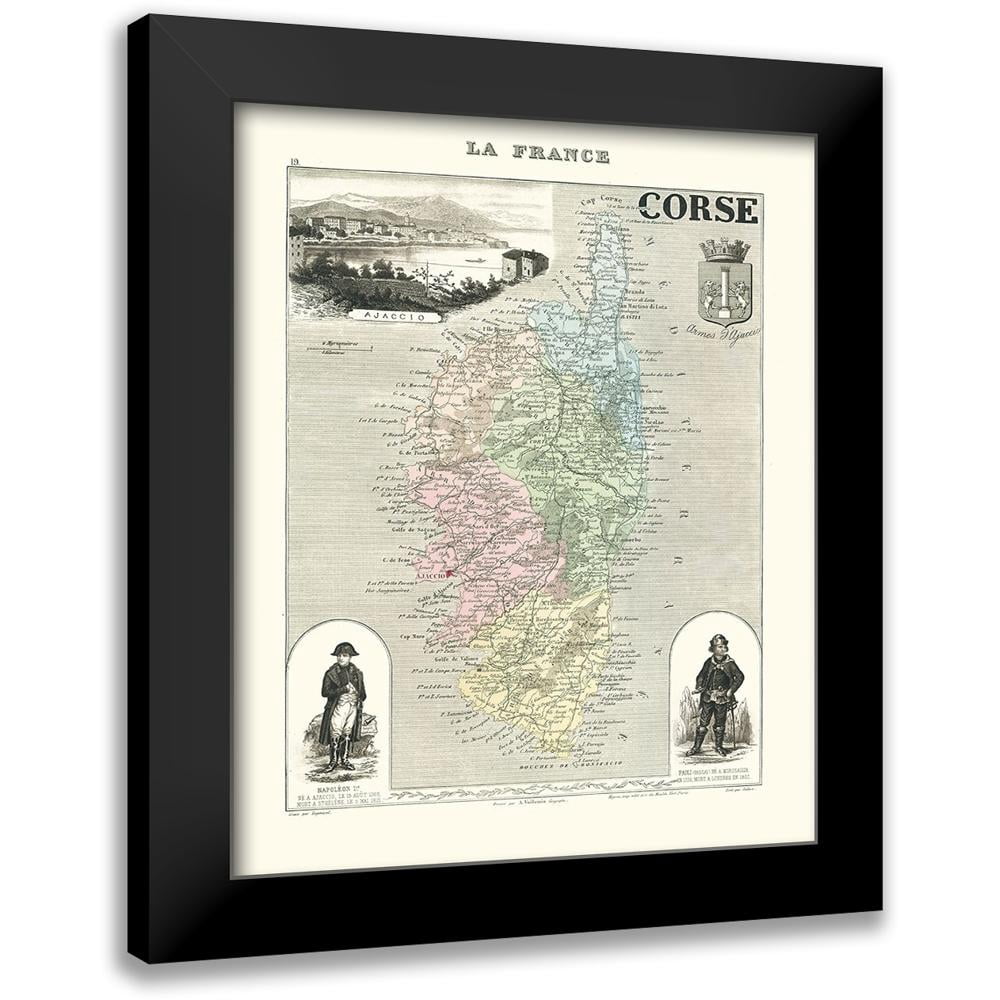 Migeon 15x18 Black Modern Framed Museum Art Print Titled - Corse Region ...
