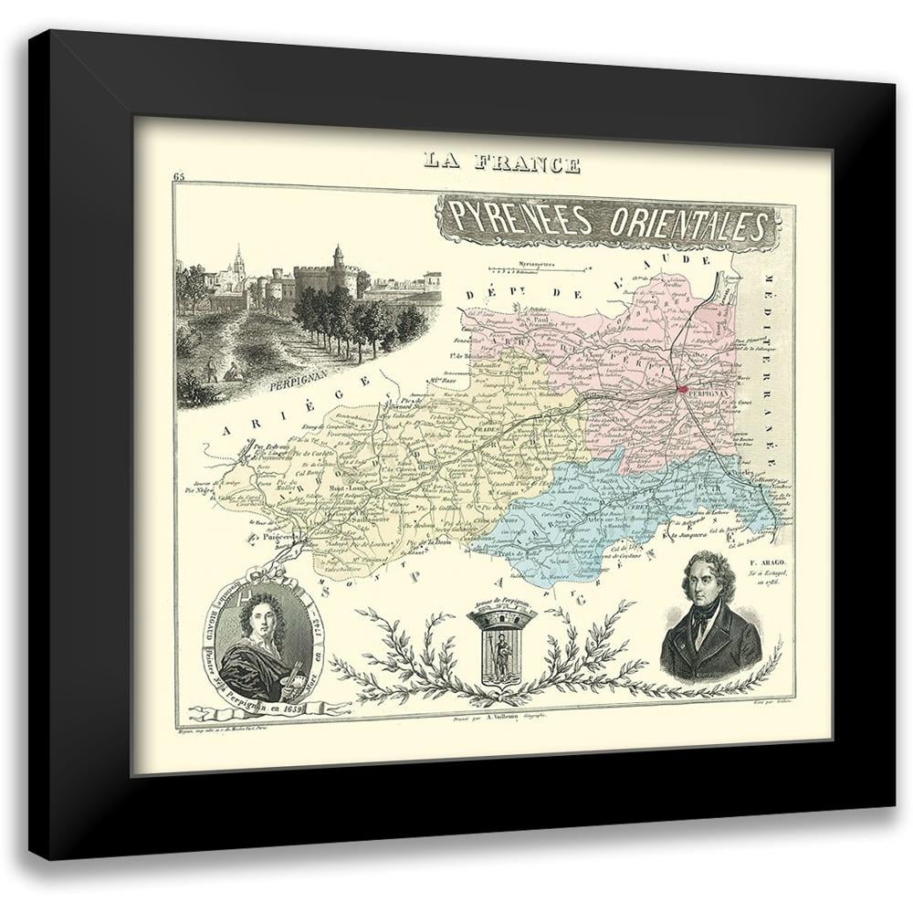 Migeon 17x15 Black Modern Framed Museum Art Print Titled - Pyrenees ...