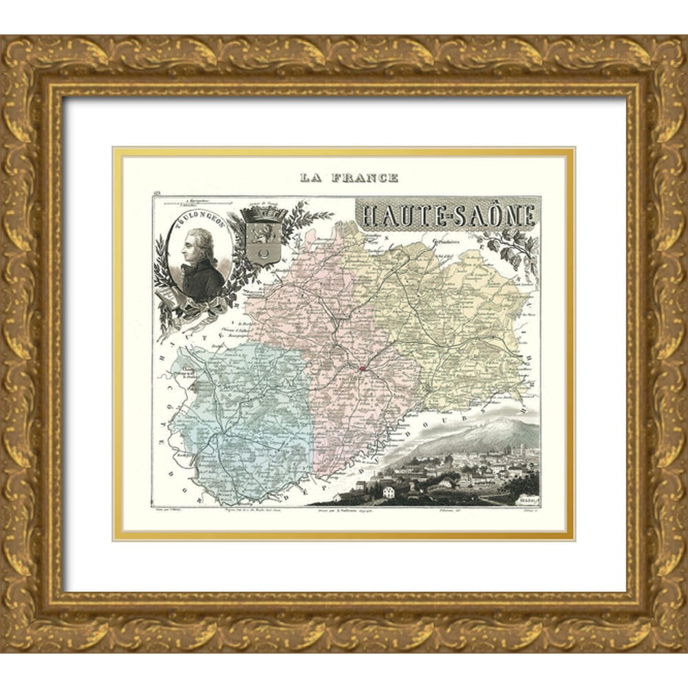 Migeon 17x15 Gold Ornate Wood Framed with Double Matting Museum Art ...